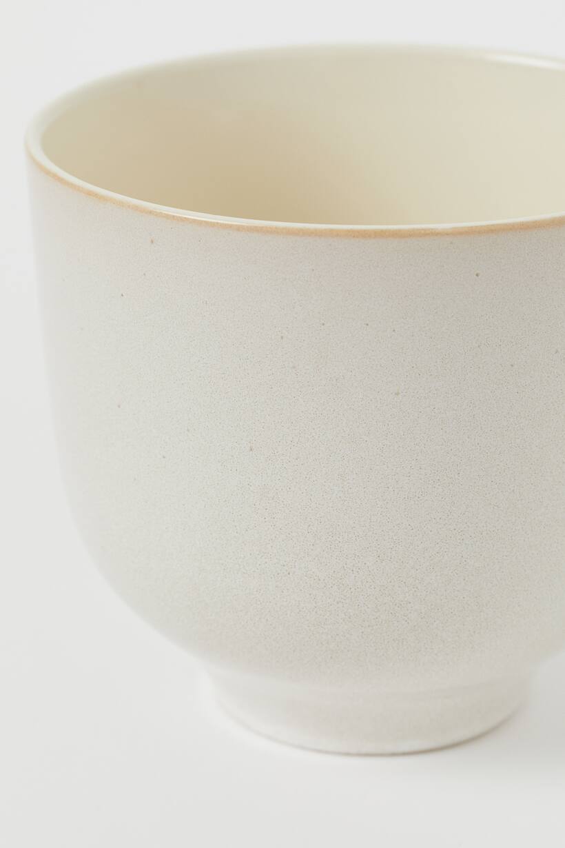 Small Ceramic Plant Pot - Cream - Home All | H&M US