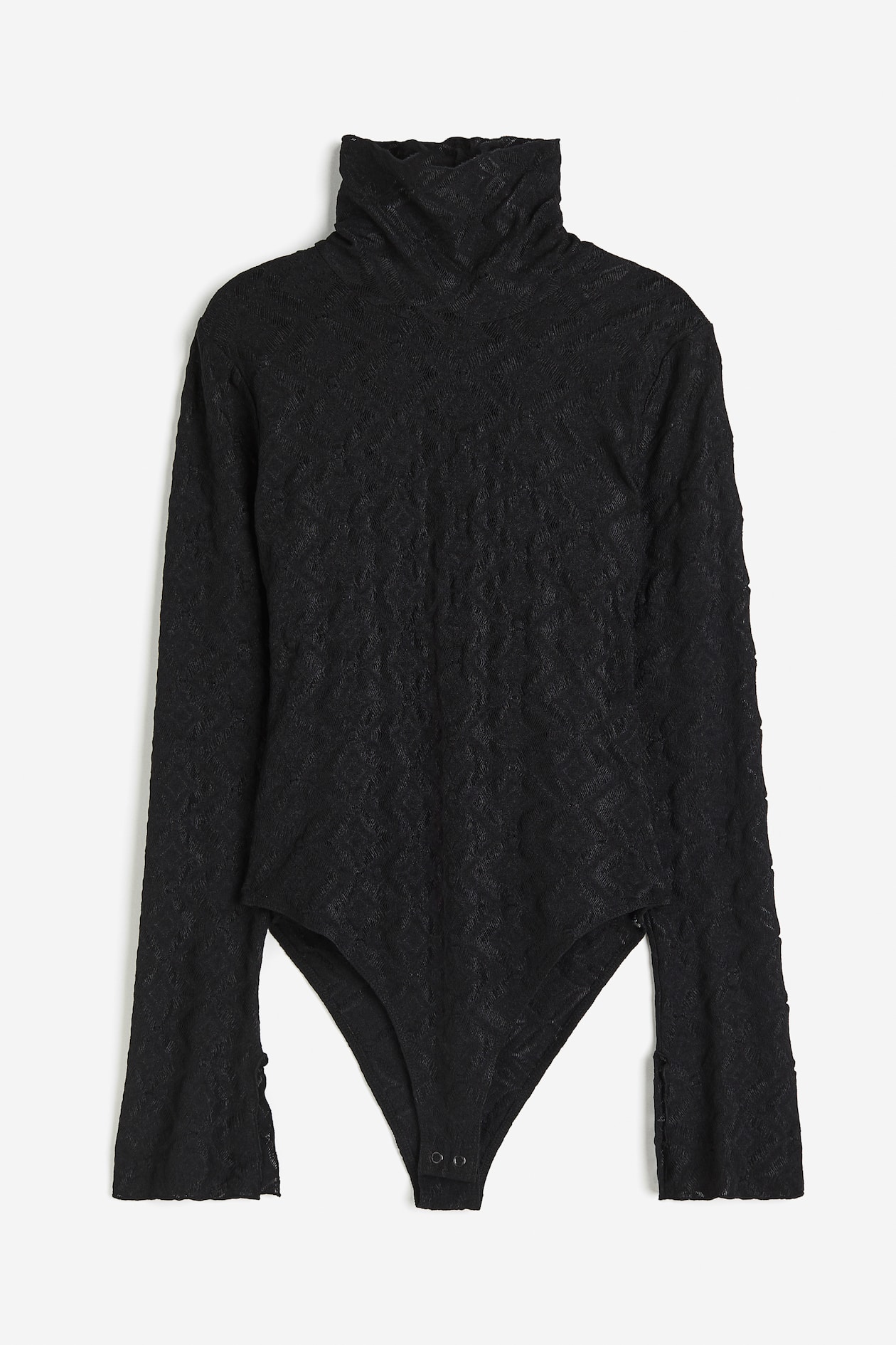 Women's Black Turtleneck lace body | H&M GB