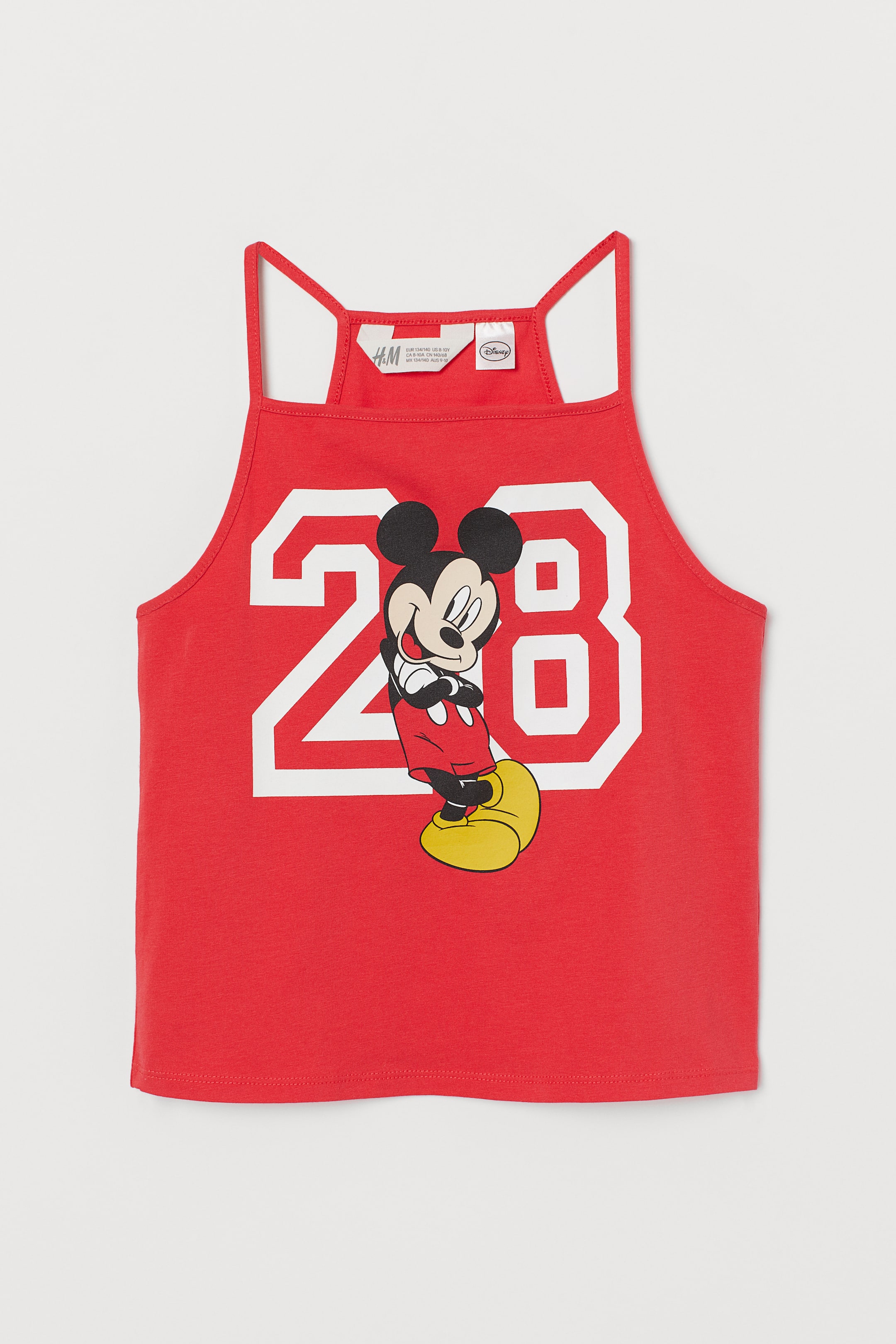 Printed top - Red/Mickey Mouse - Kids | H&M HK