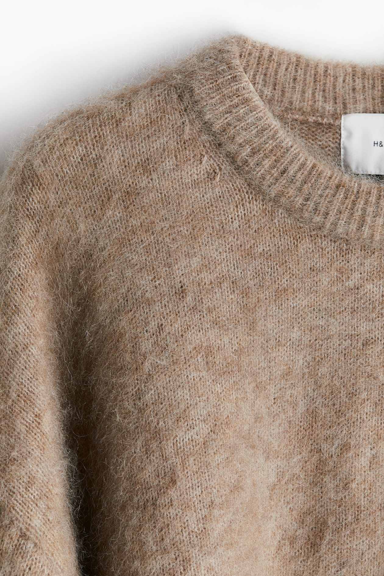 Oversized Mohair-Blend Sweater - Beige - Ladies | H&M US