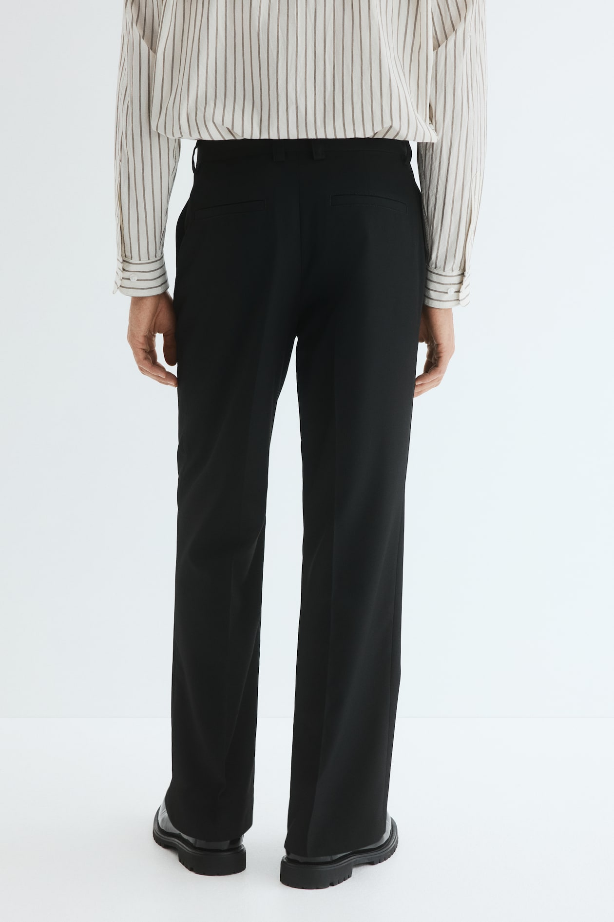 Relaxed-Fit Tailored Pants - Black - Men | H&M US