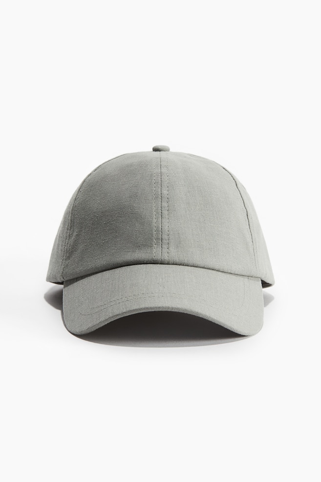 Linen-Blend Cap - Pale green - Men | H&M US