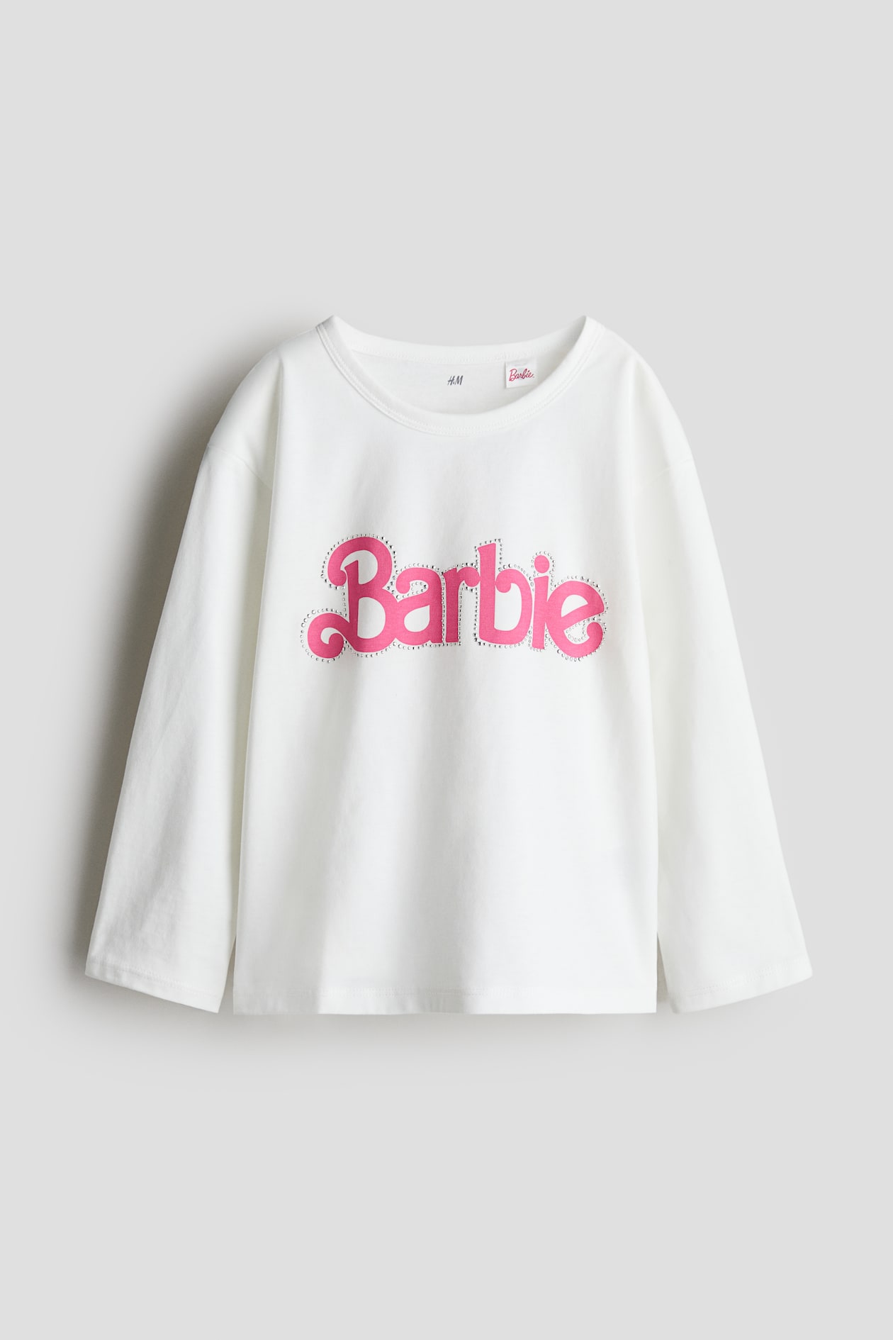 Haut en coton avec motif - Blanc/Barbie - ENFANT | H&M CA