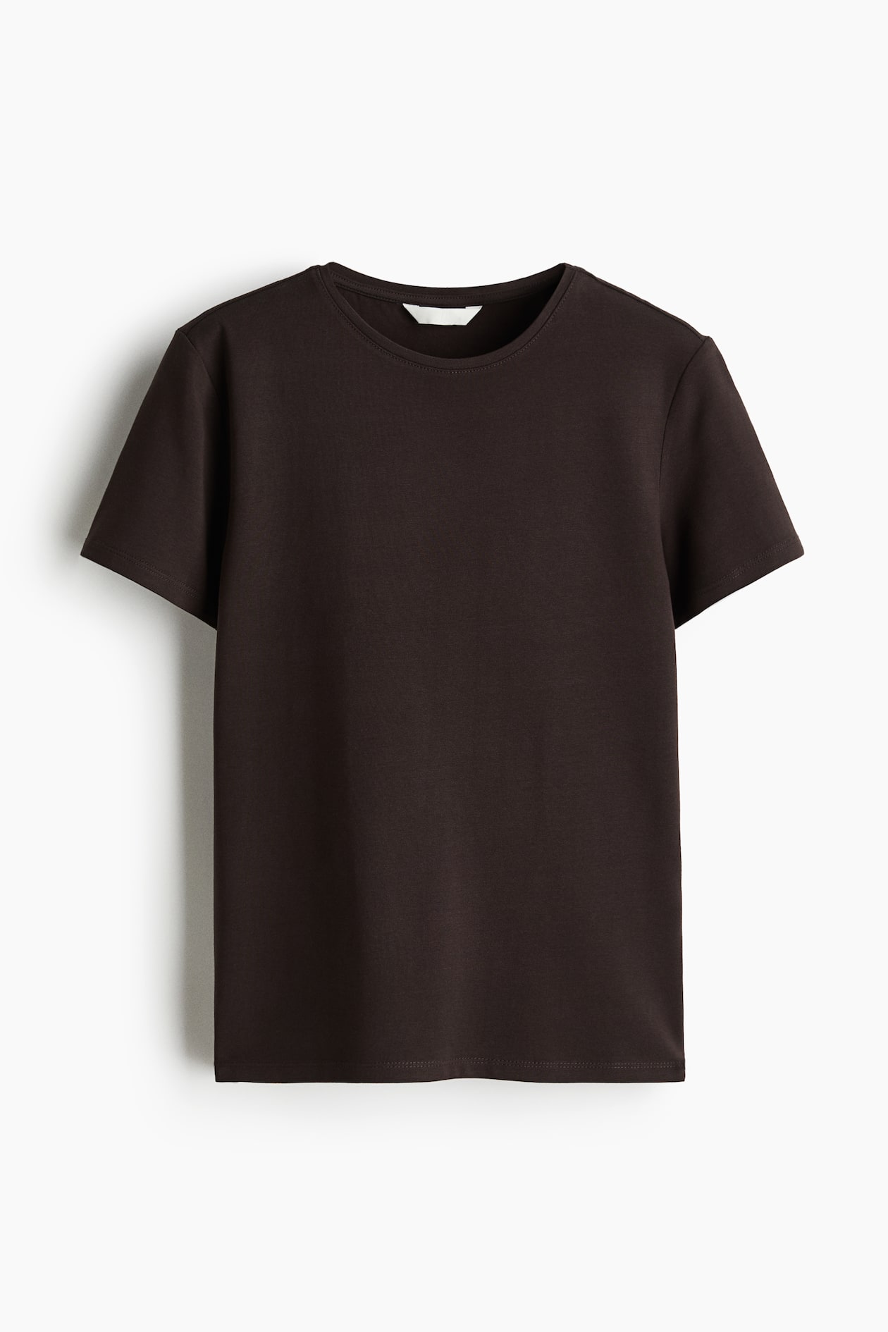 Women's Dark brown Fitted T-Shirt | H&M CA