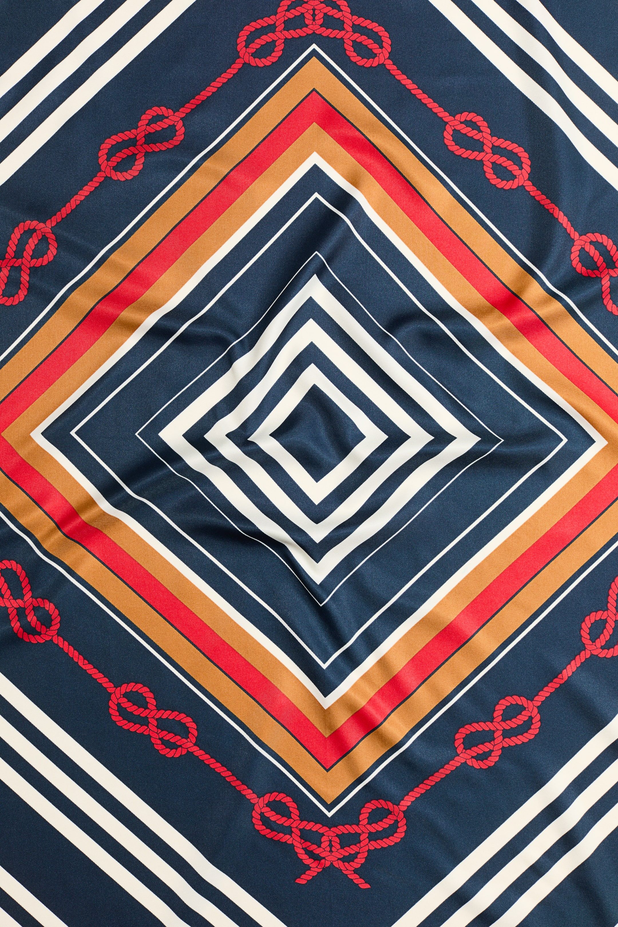 Pañuelo estampado - Azul marino/Nudos - MUJER | H&M ES