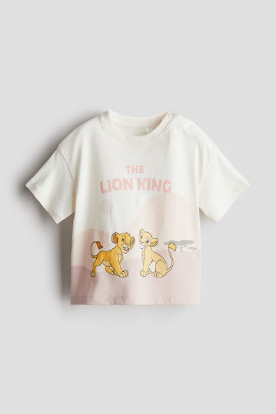 White/The Lion King T-shirt with Printed Motif for kids | H&M US