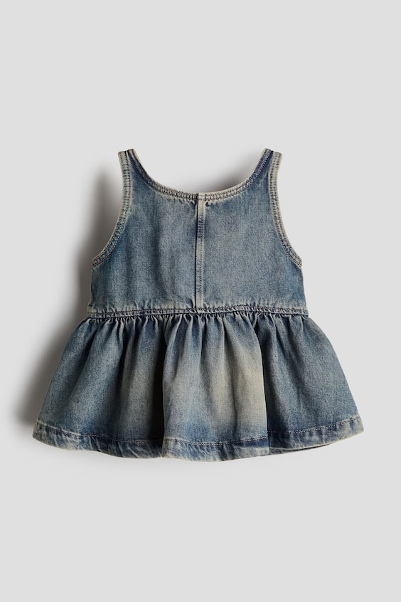 Blue Denim Peplum Top for kids | H&M US