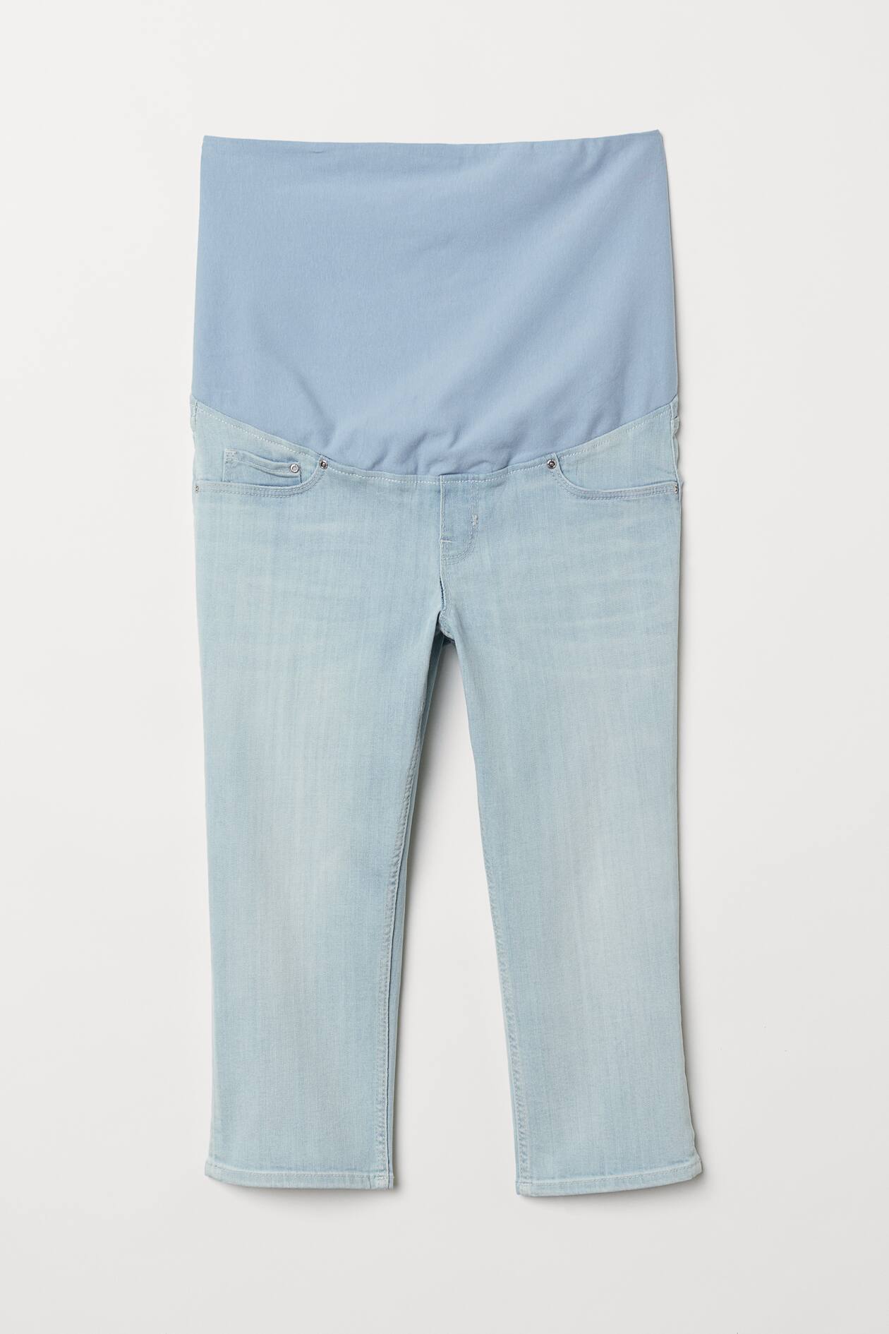 MAMA Capri Skinny Fit Jeans - Knälång - Ljus denimblå - DAM | H&M SE