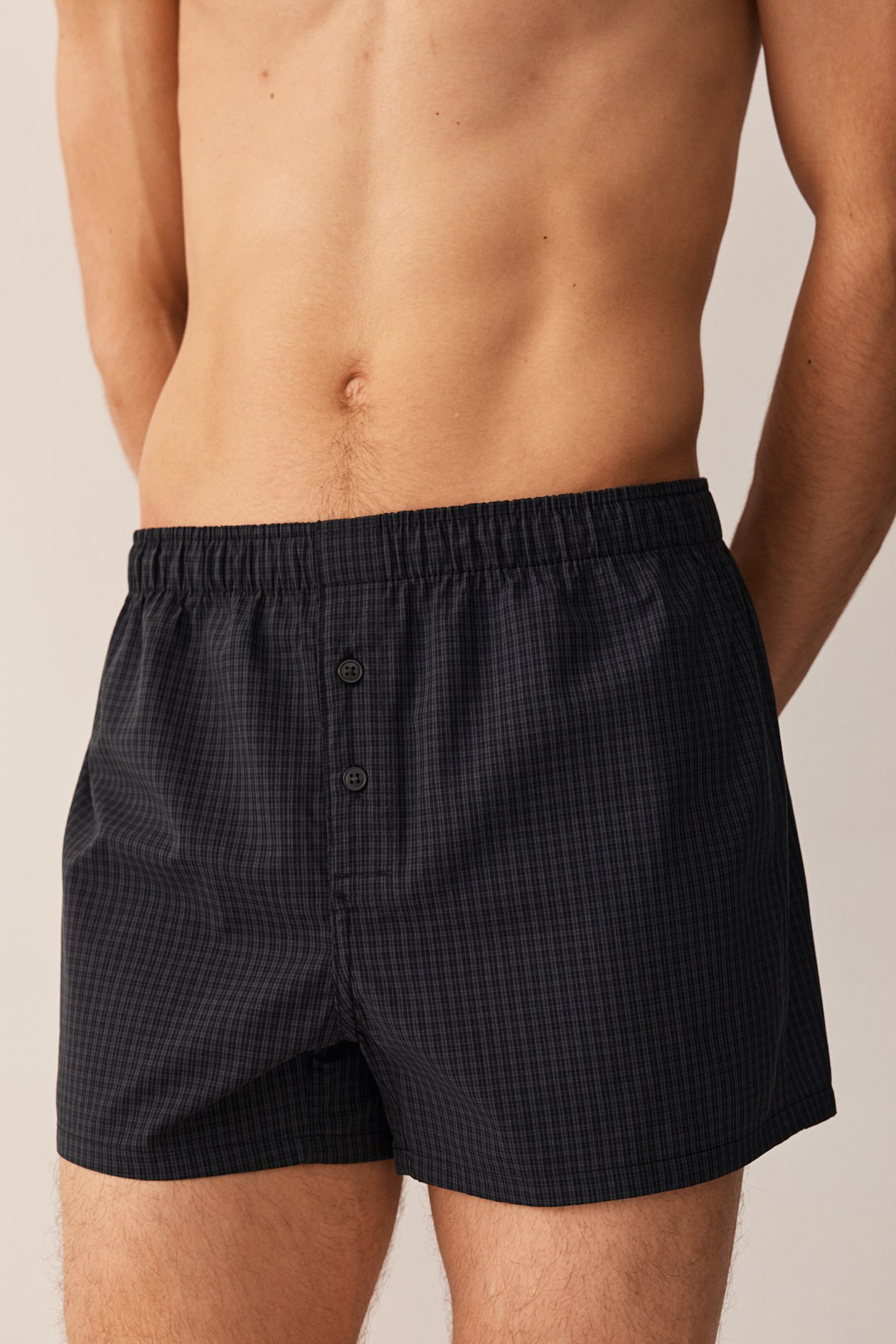 5-pack Woven Cotton Boxer Shorts - Black - Men | H&M US