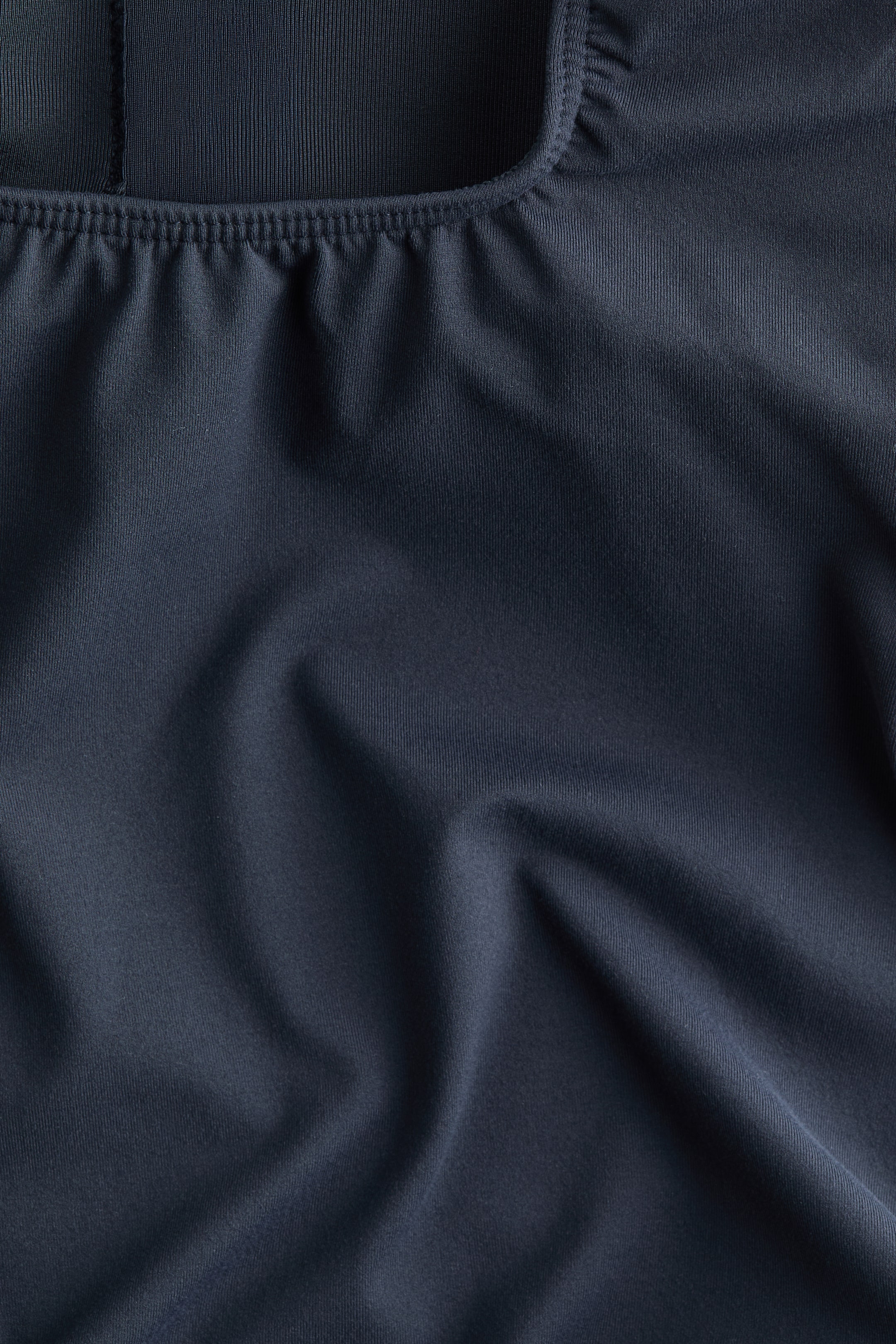 Padded-cup microfibre body - Navy blue - Ladies | H&M IN