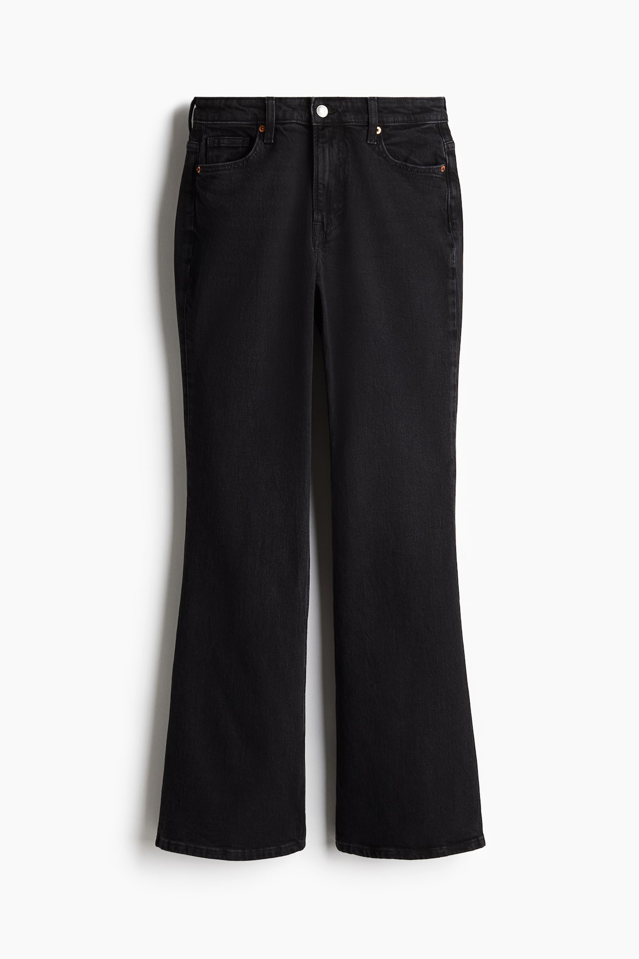 Women's Black Curvy Fit Flared High Jeans | H&M US