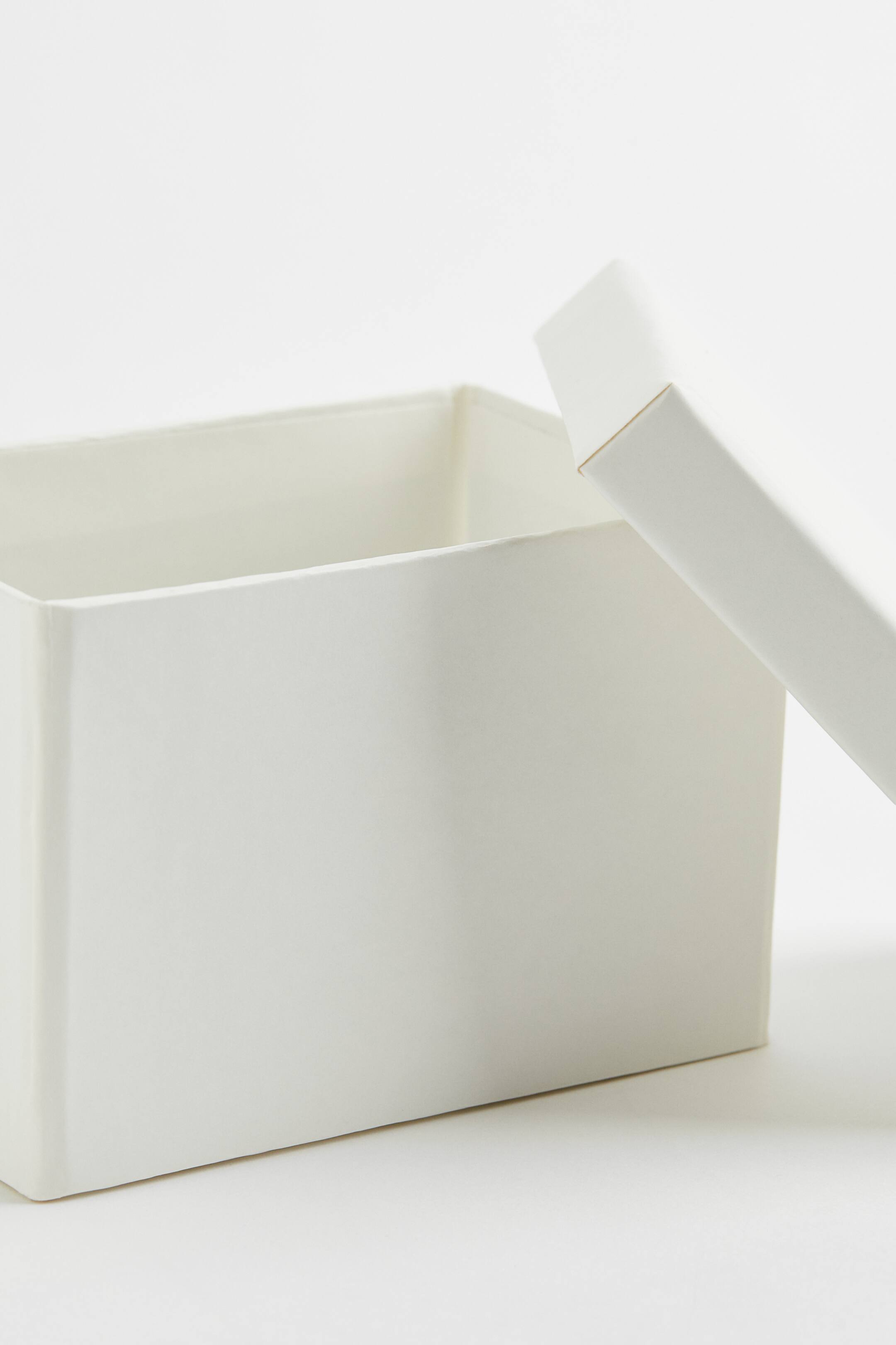 Storage Box with Lid - White - Home All | H&M US
