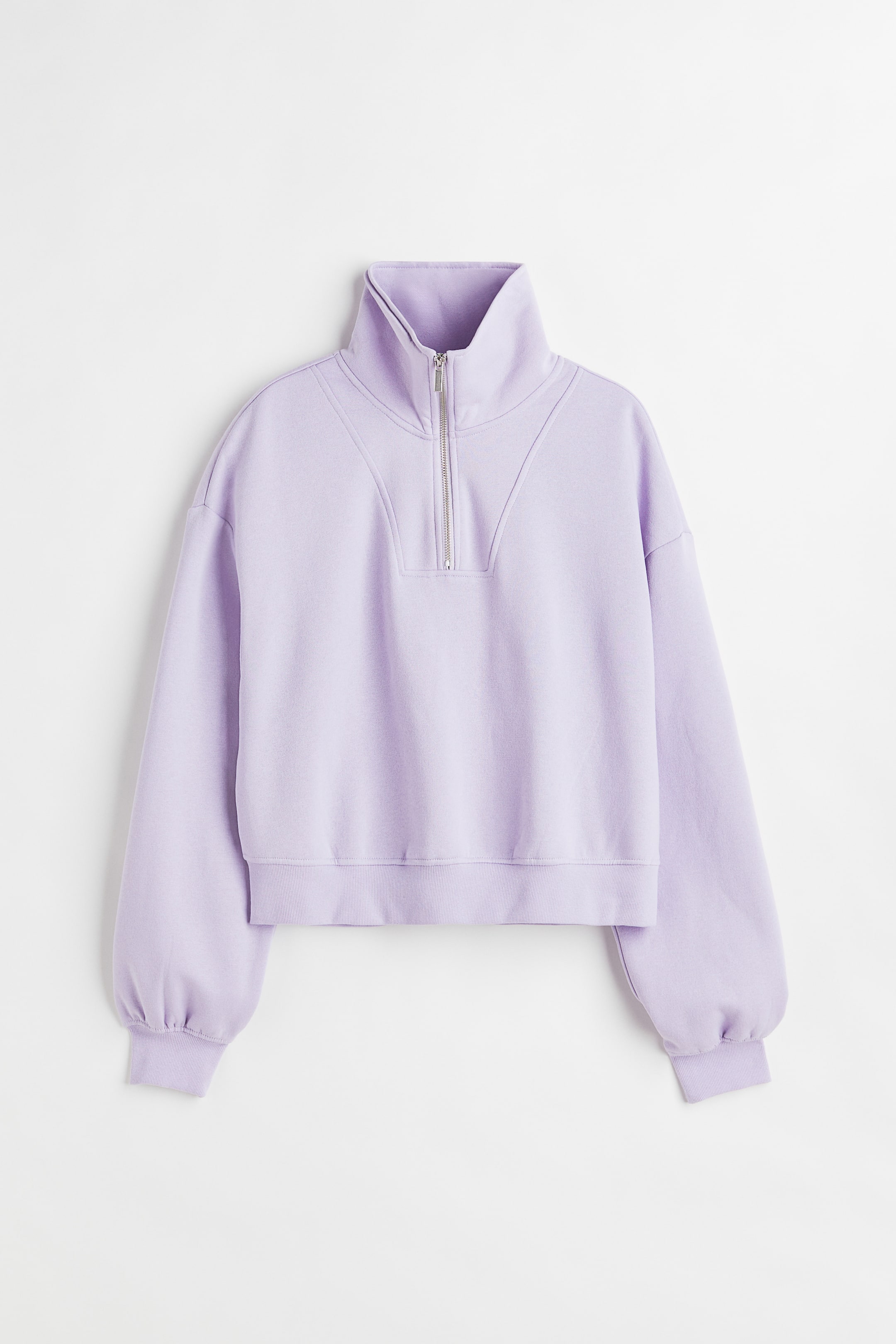 Zip-top sweatshirt - Light purple - Ladies | H&M IN