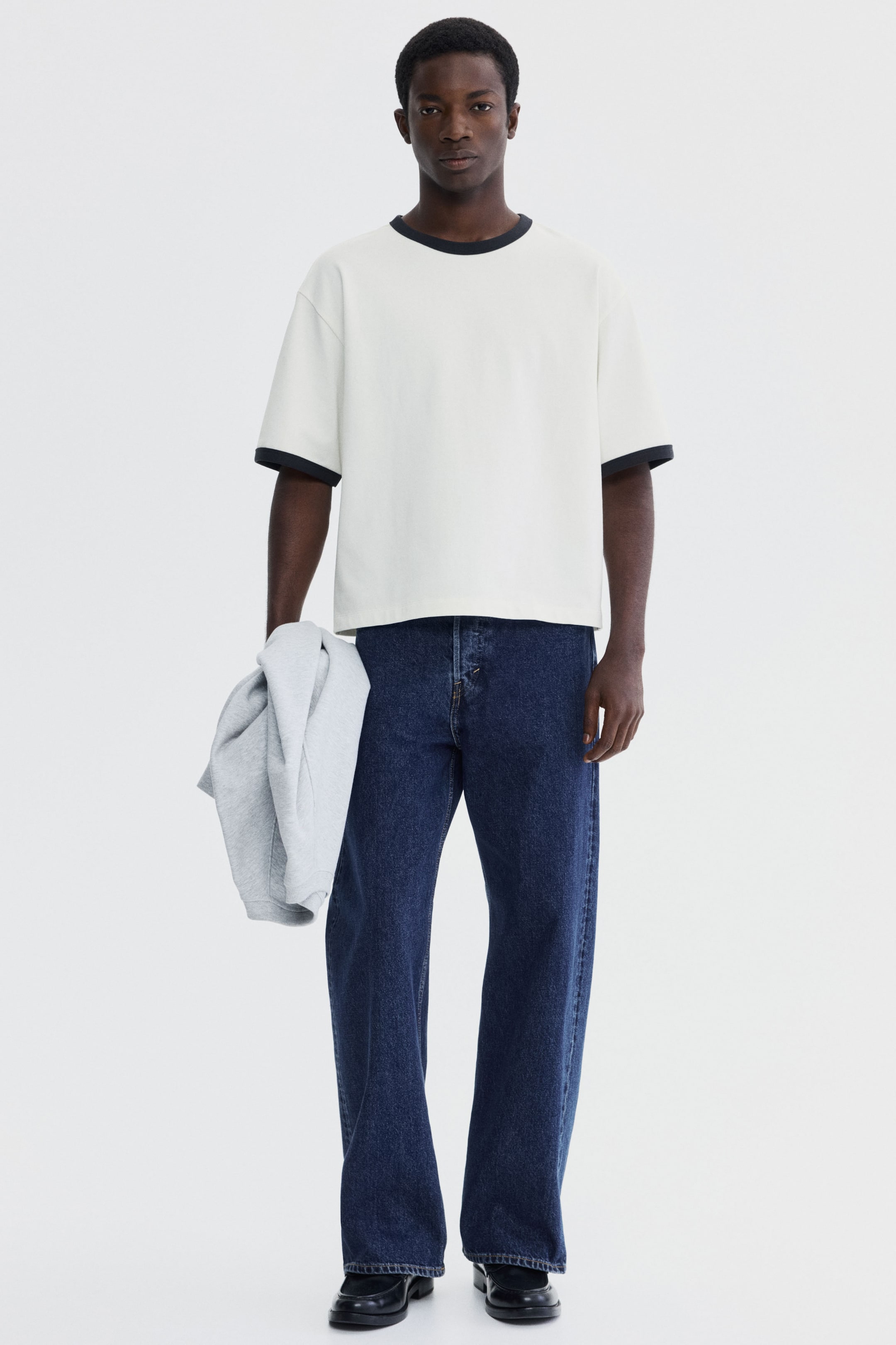 Men’s White Loose-Fit Boxy T-Shirt | H&M US