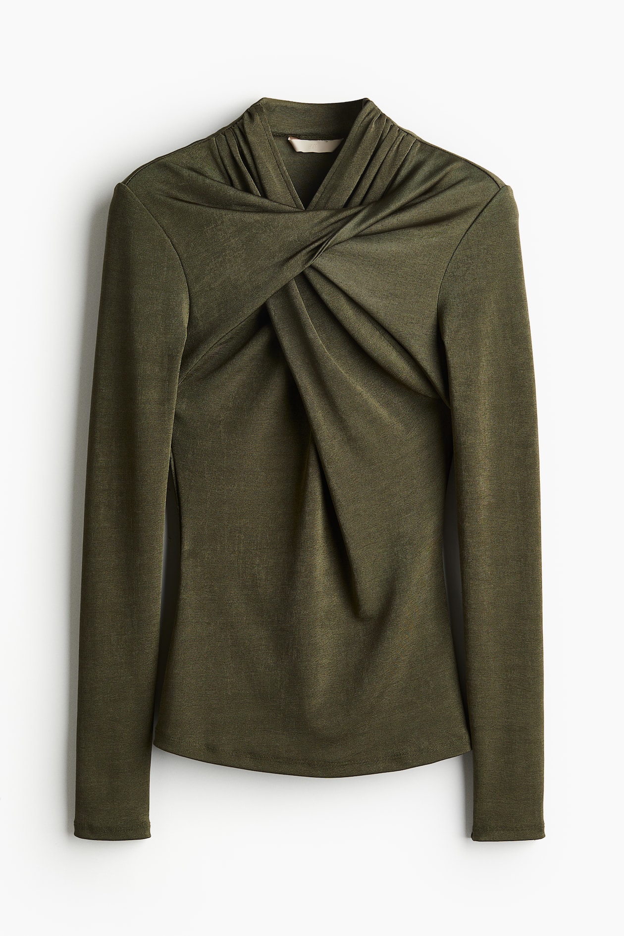 Women's Dark green Draped jersey top | H&M IN