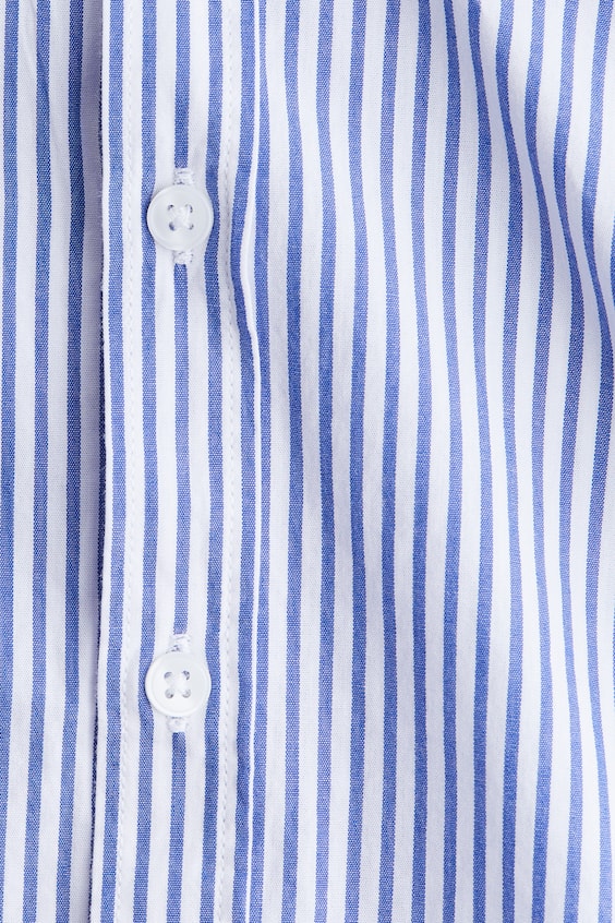 Blue/white striped Cotton Shirt for kids | H&M US