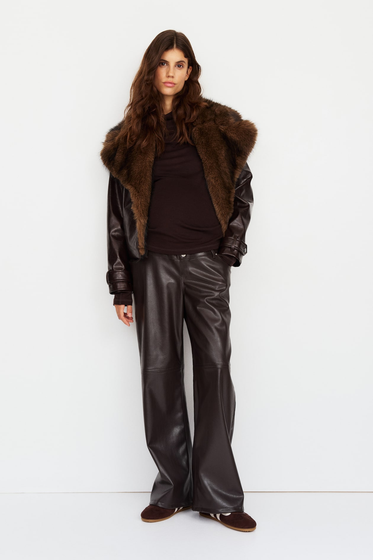 Women's Dark brown MAMA Straight Pants | H&M US