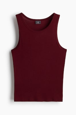 Slim Fit Tank Top - Burgundy - Men | H&M US