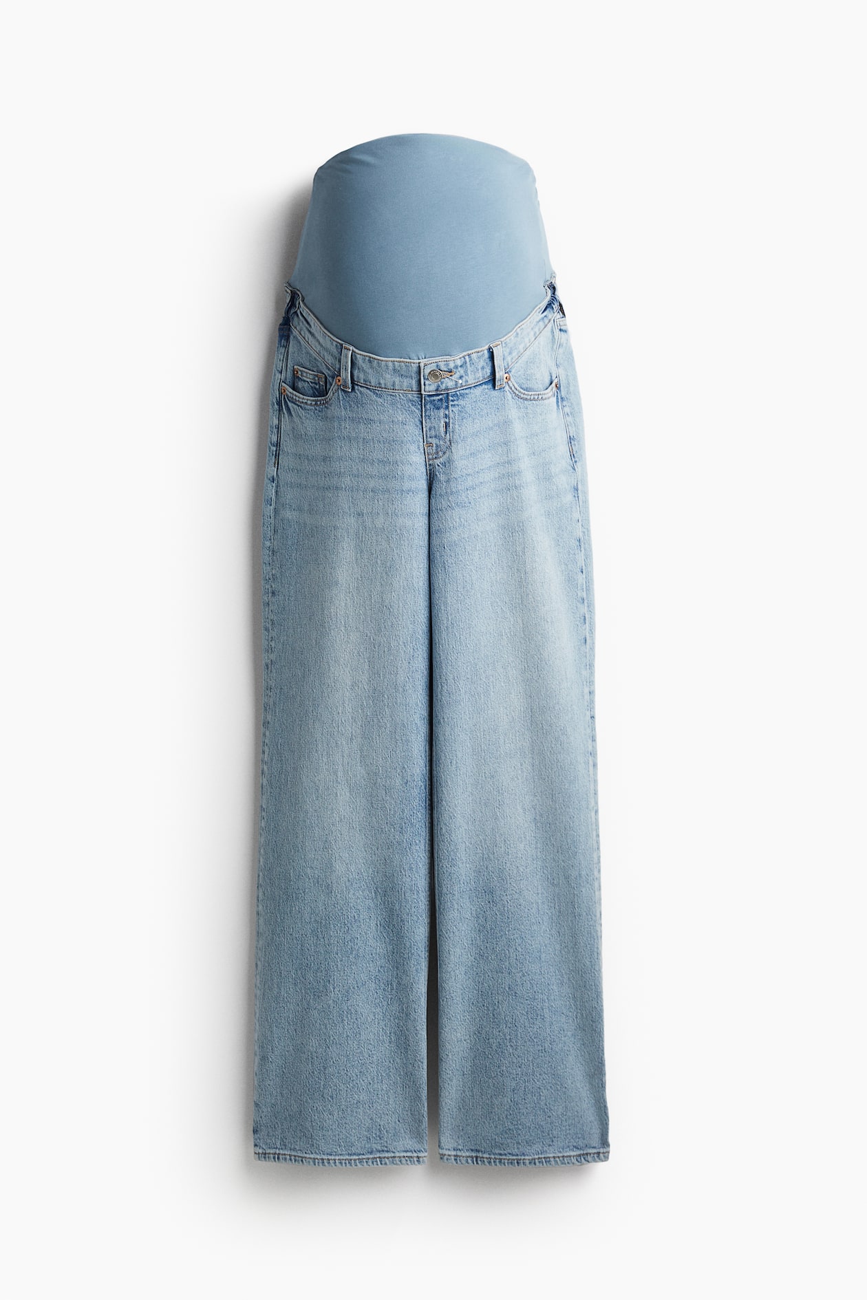 Women's Light denim blue MAMA Wide Jeans | H&M US