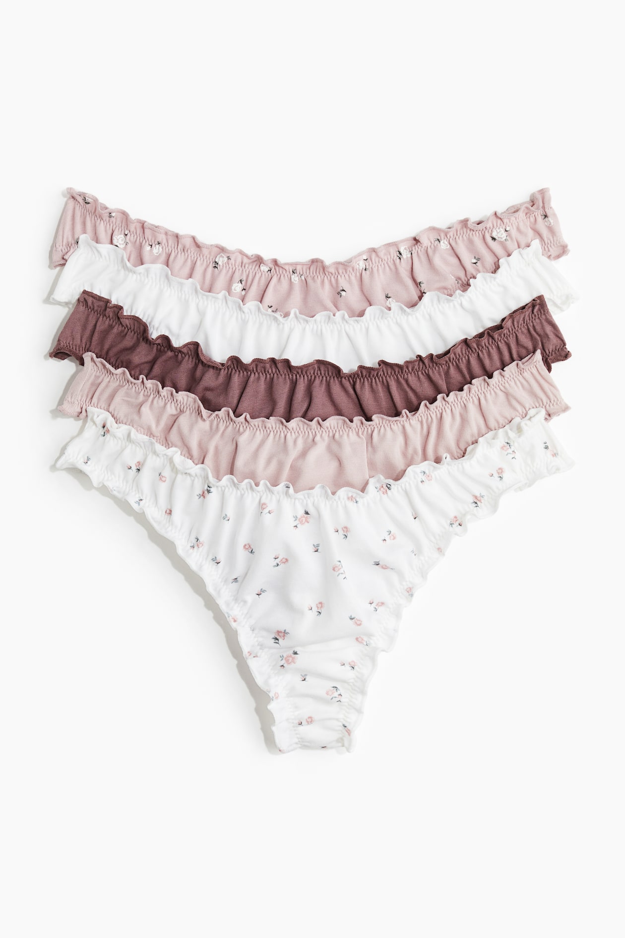 5-pack G-strings - White/Floral - Ladies | H&M AU