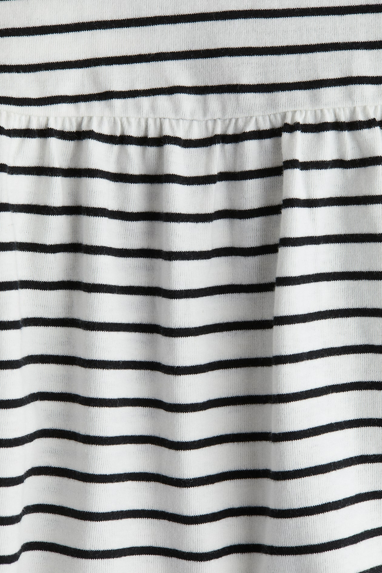 White/black striped Cotton Jersey Dress for kids | H&M US