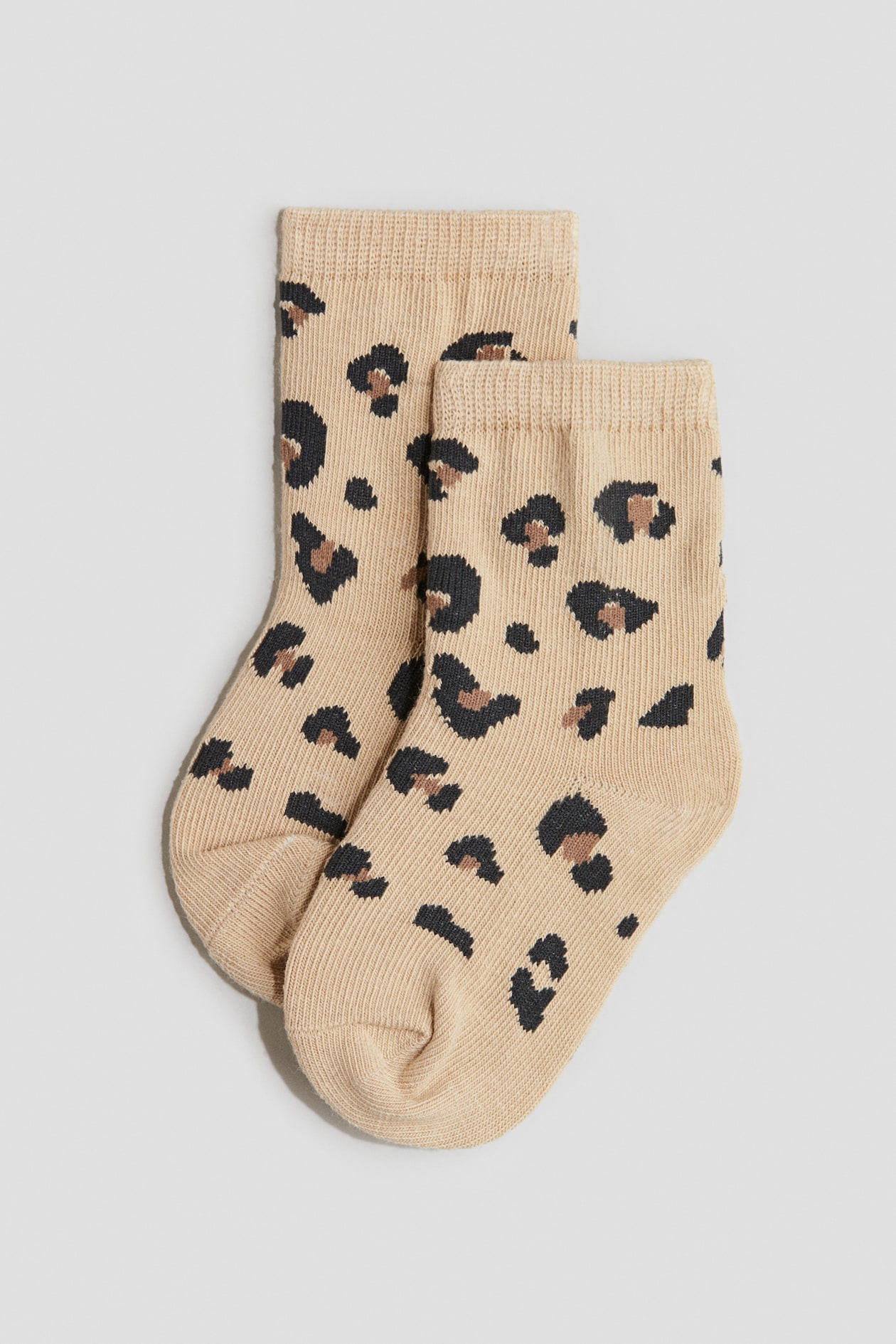 7-pack strumpor - Mörkgrå/Leopardmönstrad - BARN | H&M SE