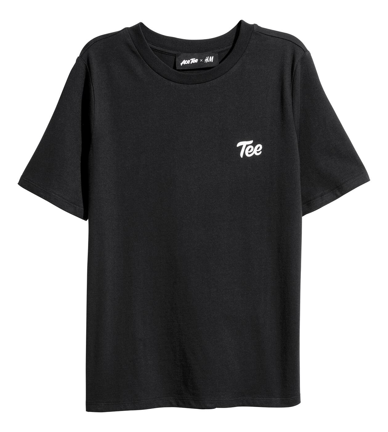 T-shirt with Printed Motifs - Short sleeve - Black - Ladies | H&M CA