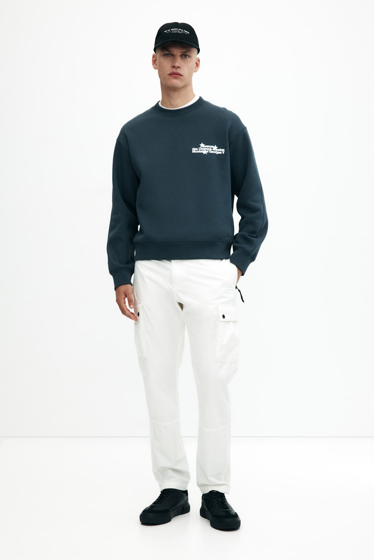 Regular Fit Cargo trousers - White - Men | H&M GB