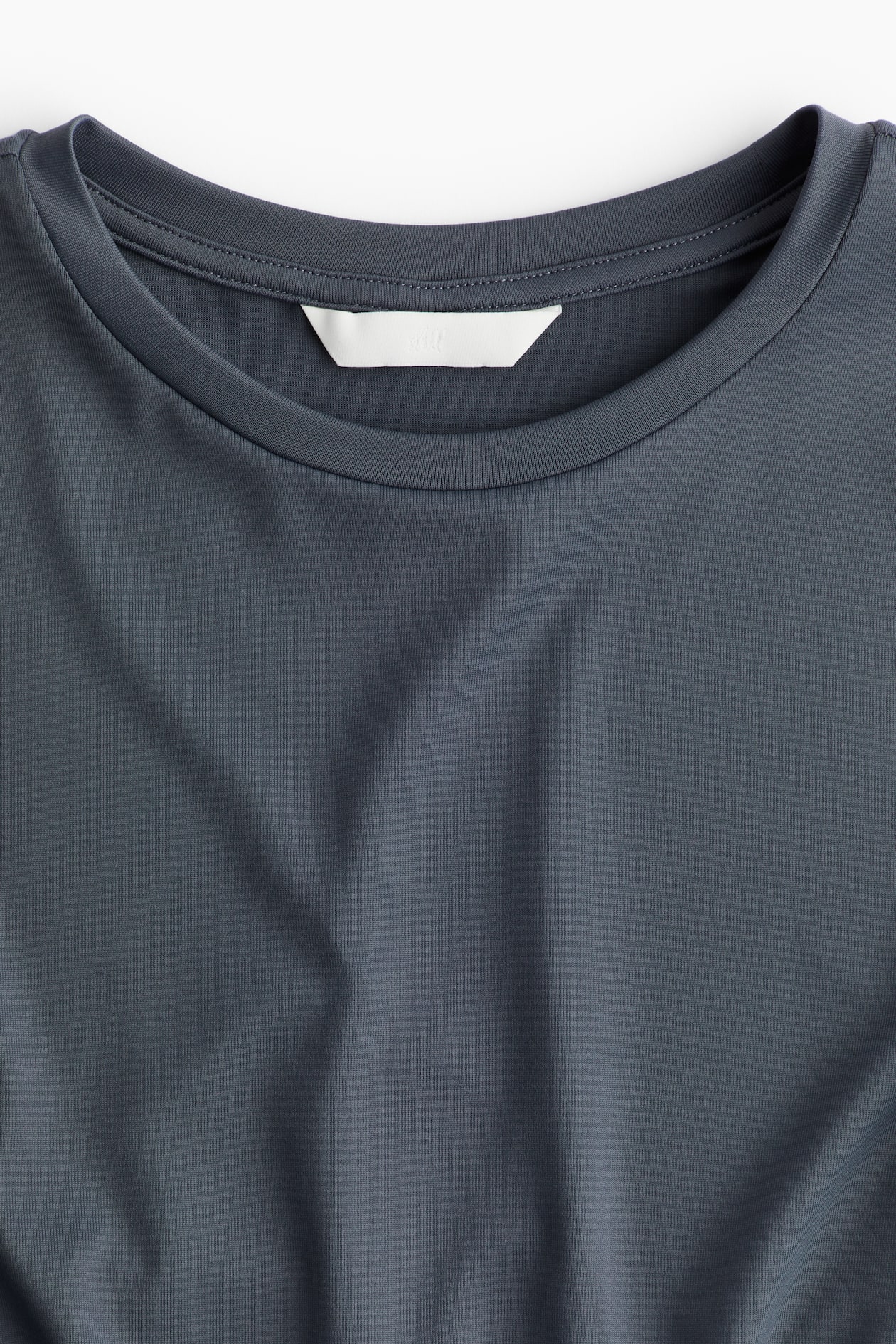 Women's Dark gray Long-sleeved Microfiber Top | H&M US