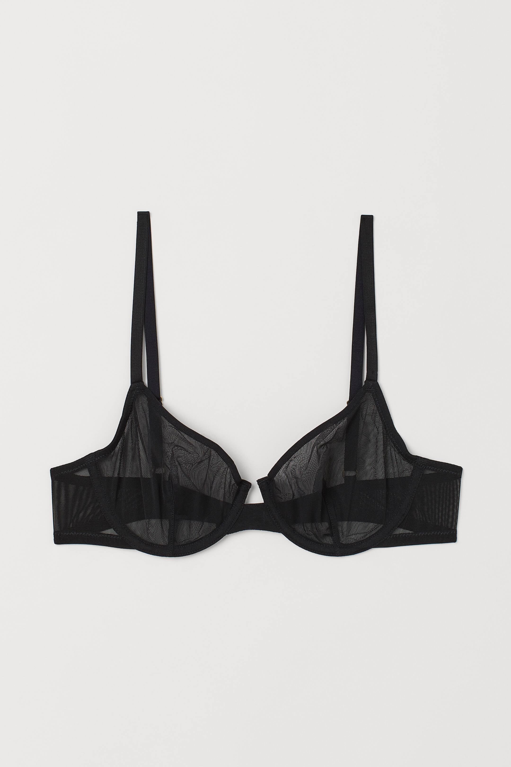 Unwattierter Mesh-BH - Schwarz - Ladies | H&M DE