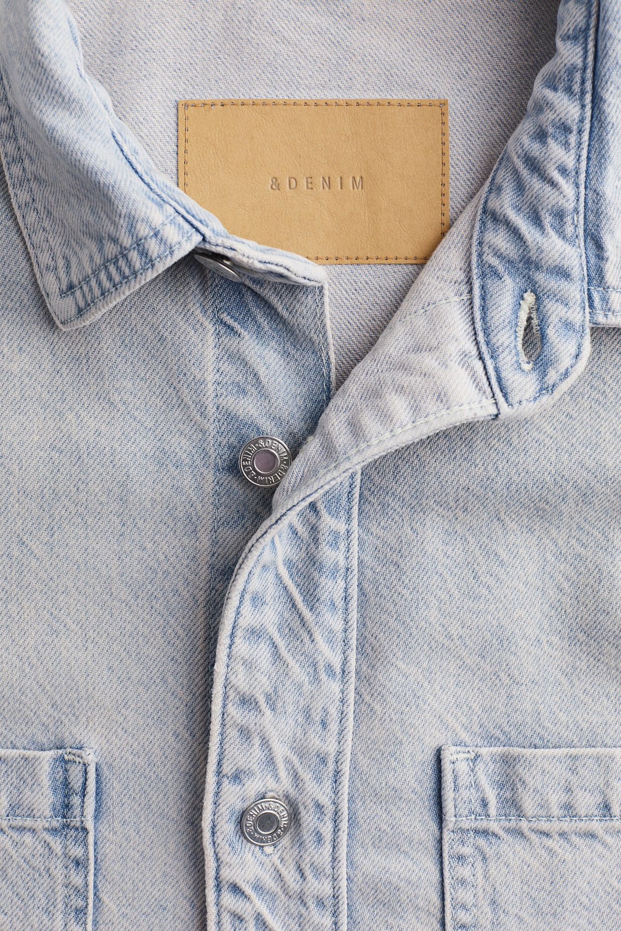 Women's Pale denim blue Feather Soft Denim Shirt | H&M US