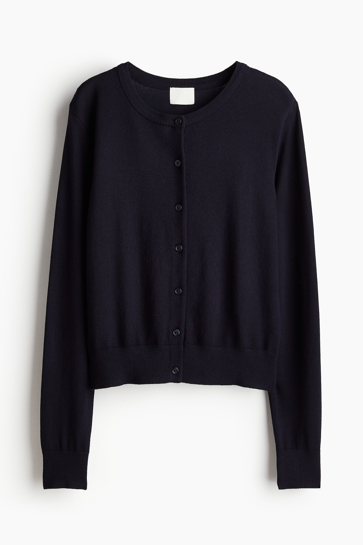Fine-Knit Cardigan - Navy blue - Ladies | H&M US