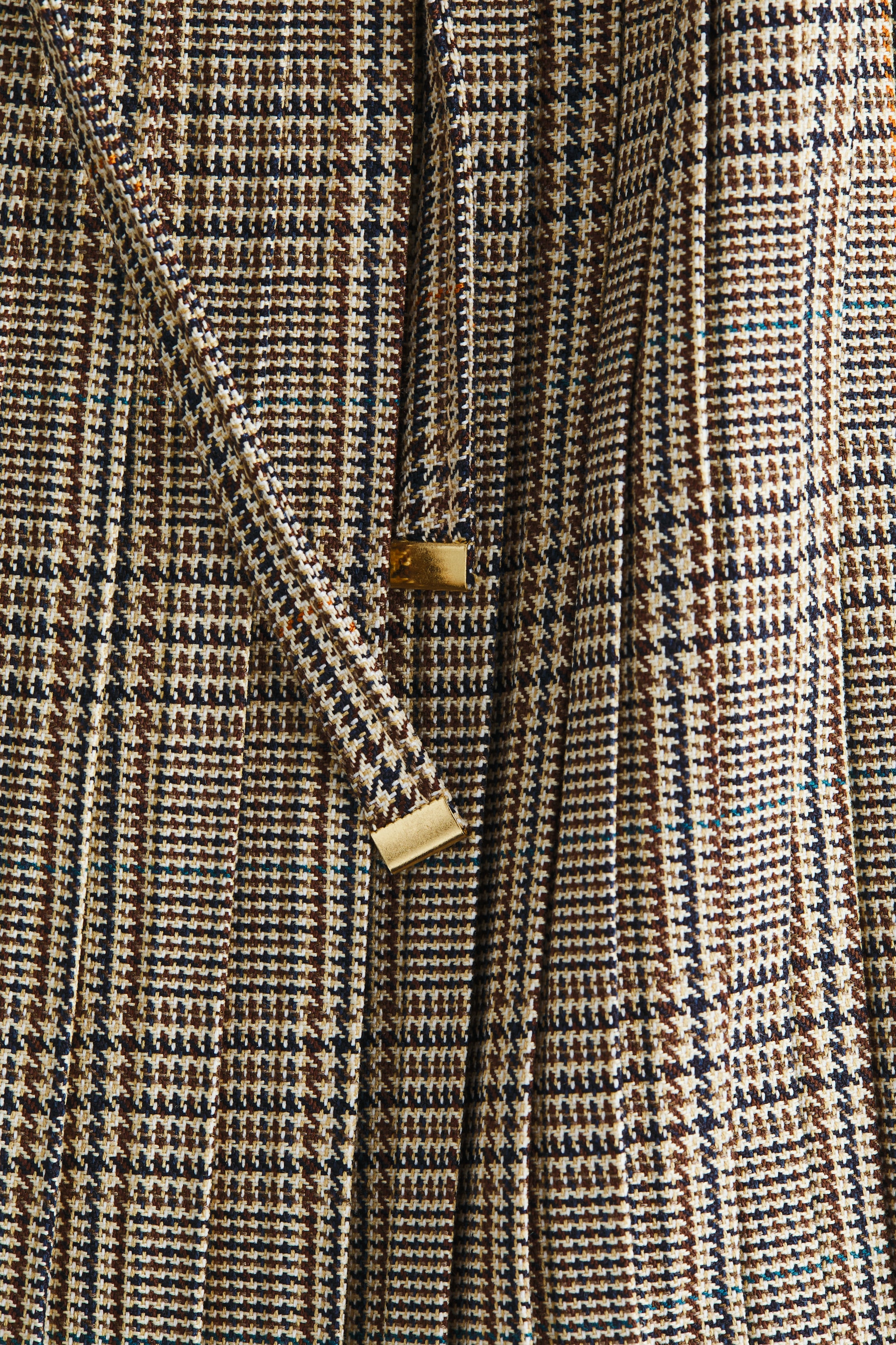 Pleated Mini Skirt - Beige/plaid - Ladies | H&M US