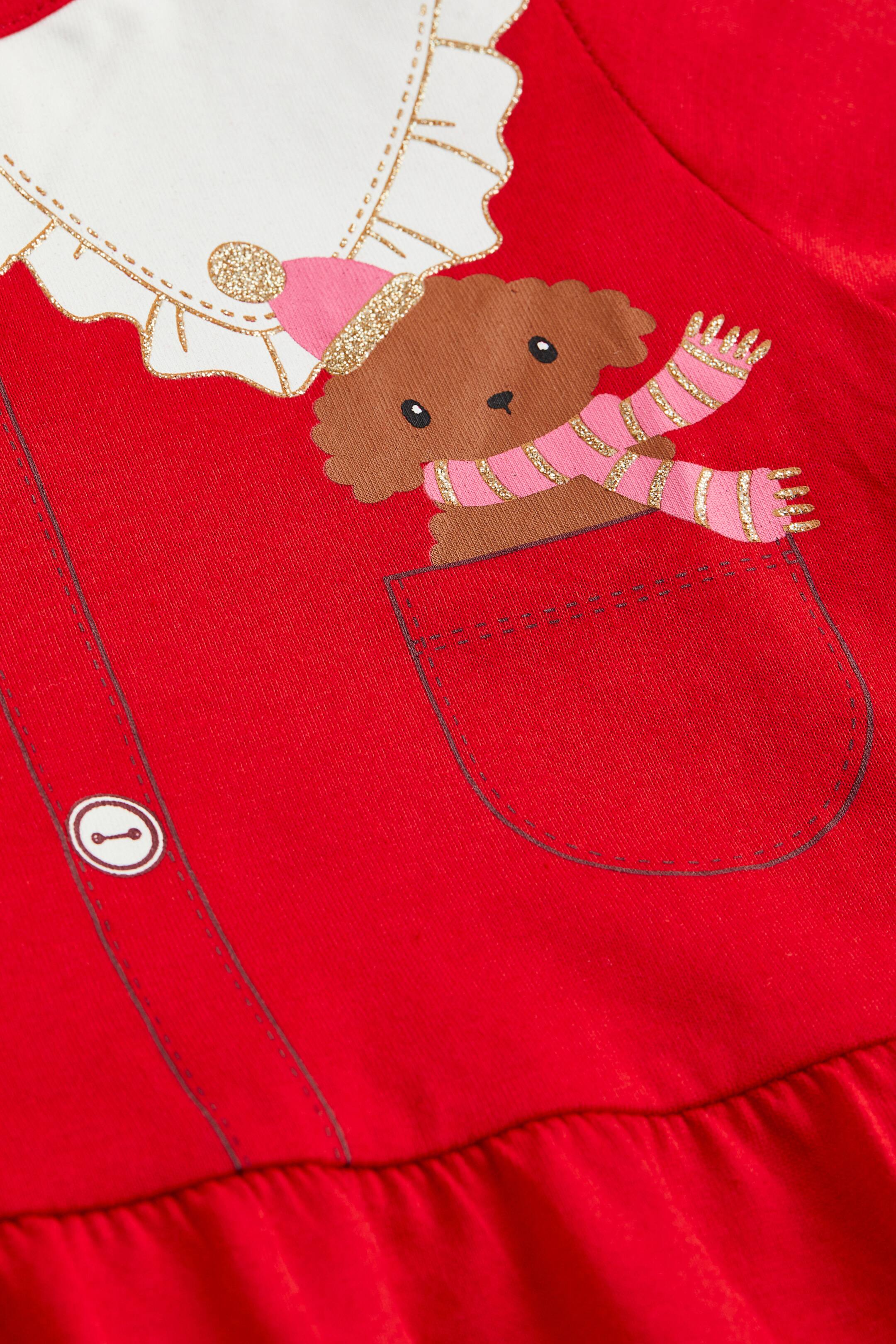 Cotton jersey dress - Red - Kids | H&M PH