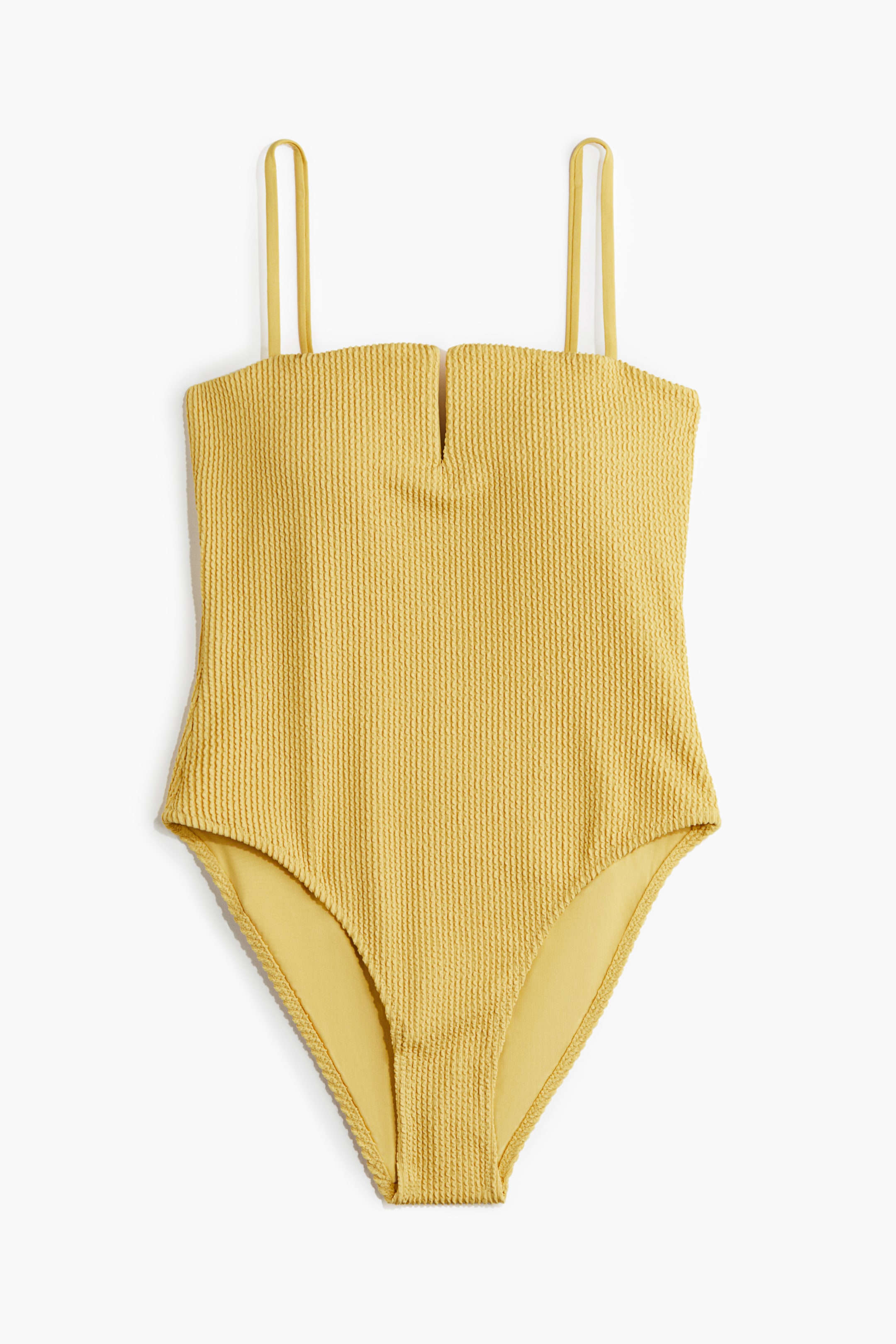 Traje de baño High Leg con relleno - Amarillo - Ladies | H&M MX