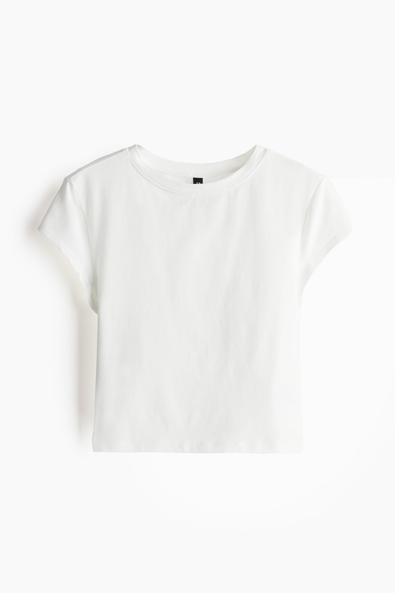 Women's White Cropped cotton top | H&M IN