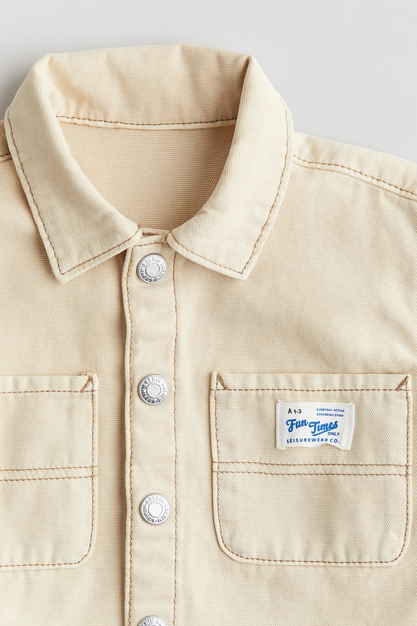 Light beige Overshirt for kids | H&M CA