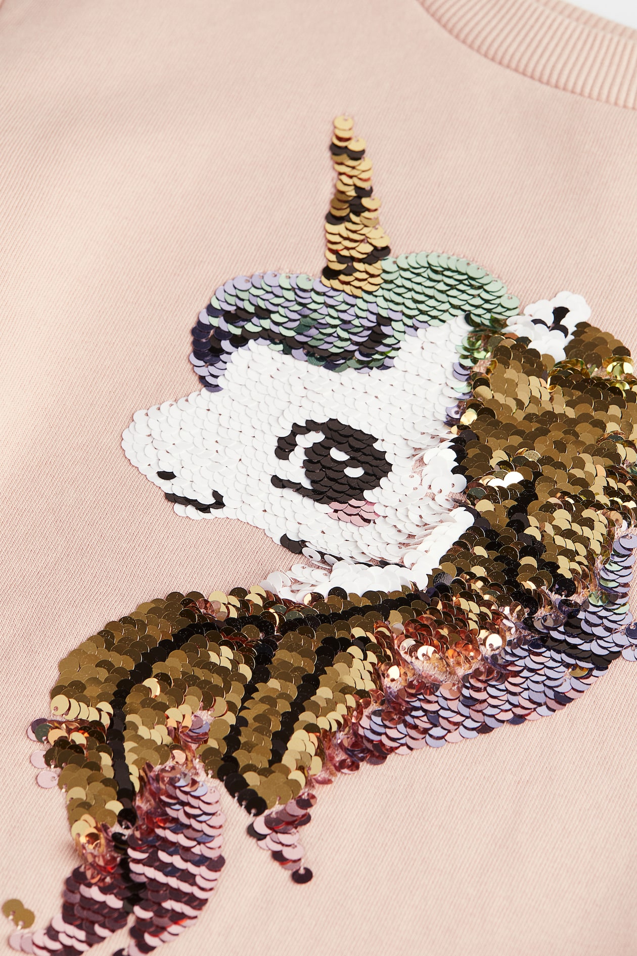 Sweatshirt with Motif - Dusty pink/unicorn - Kids | H&M US