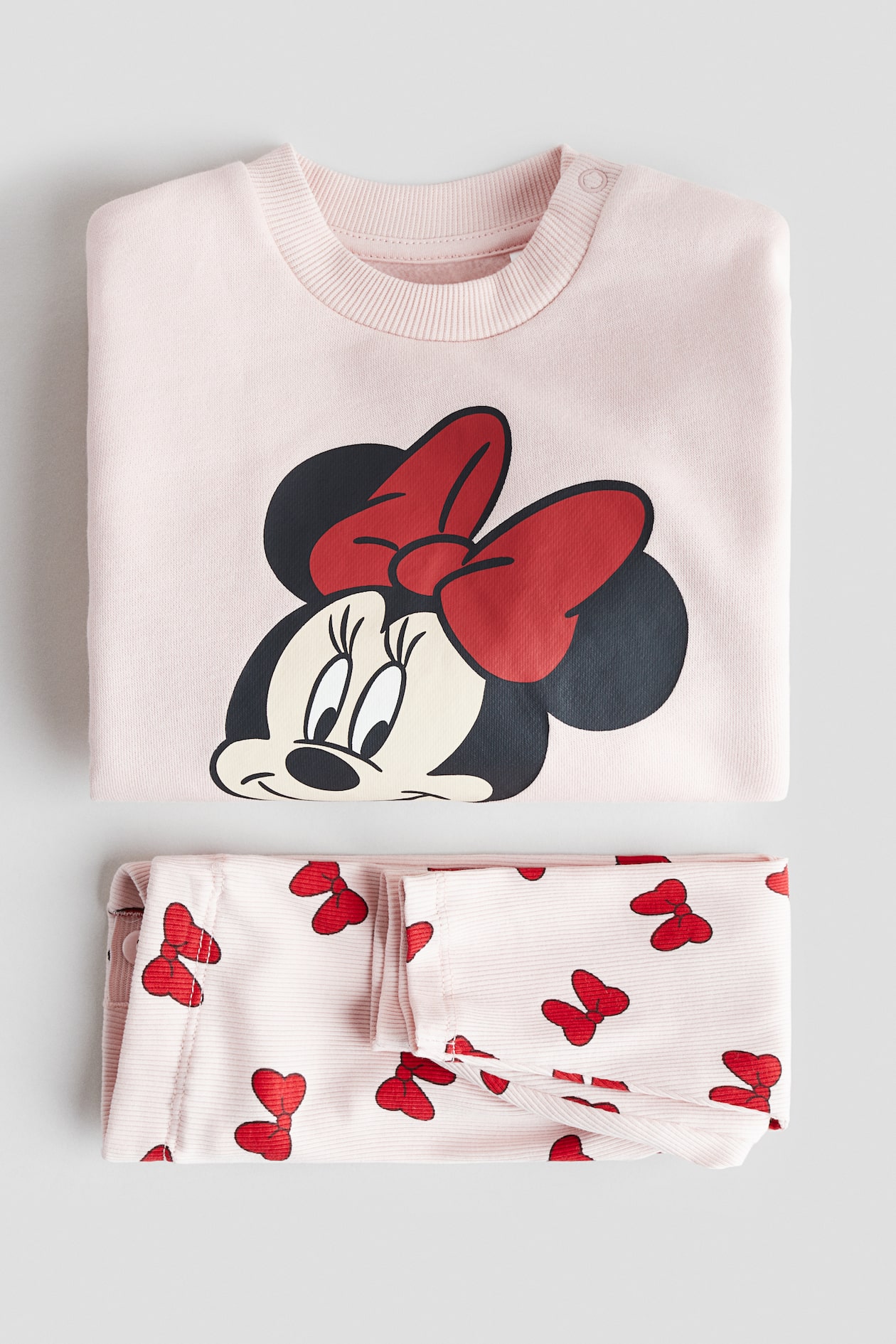 Light pink/Minnie Mouse 2-Piece Printed Set for kids | H&M CA