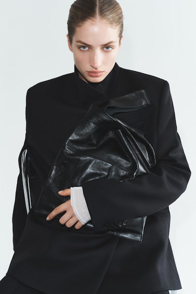 Women's Black Leather Tote Bag | H&M US