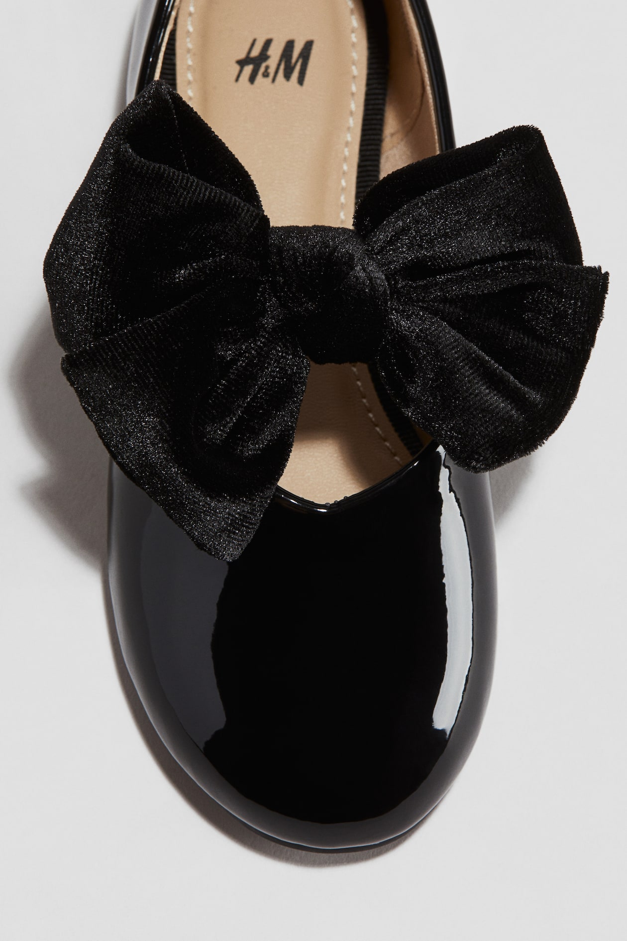Ballerinaskor med rosett - Svart - BARN | H&M SE
