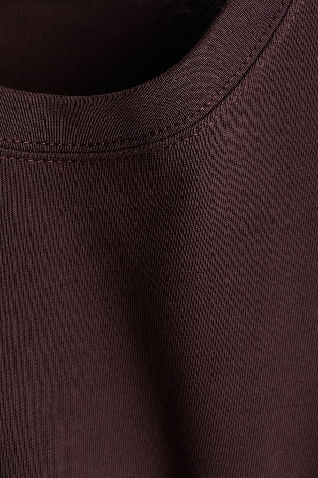 Playera cuadrada - Café oscuro - Ladies | H&M MX