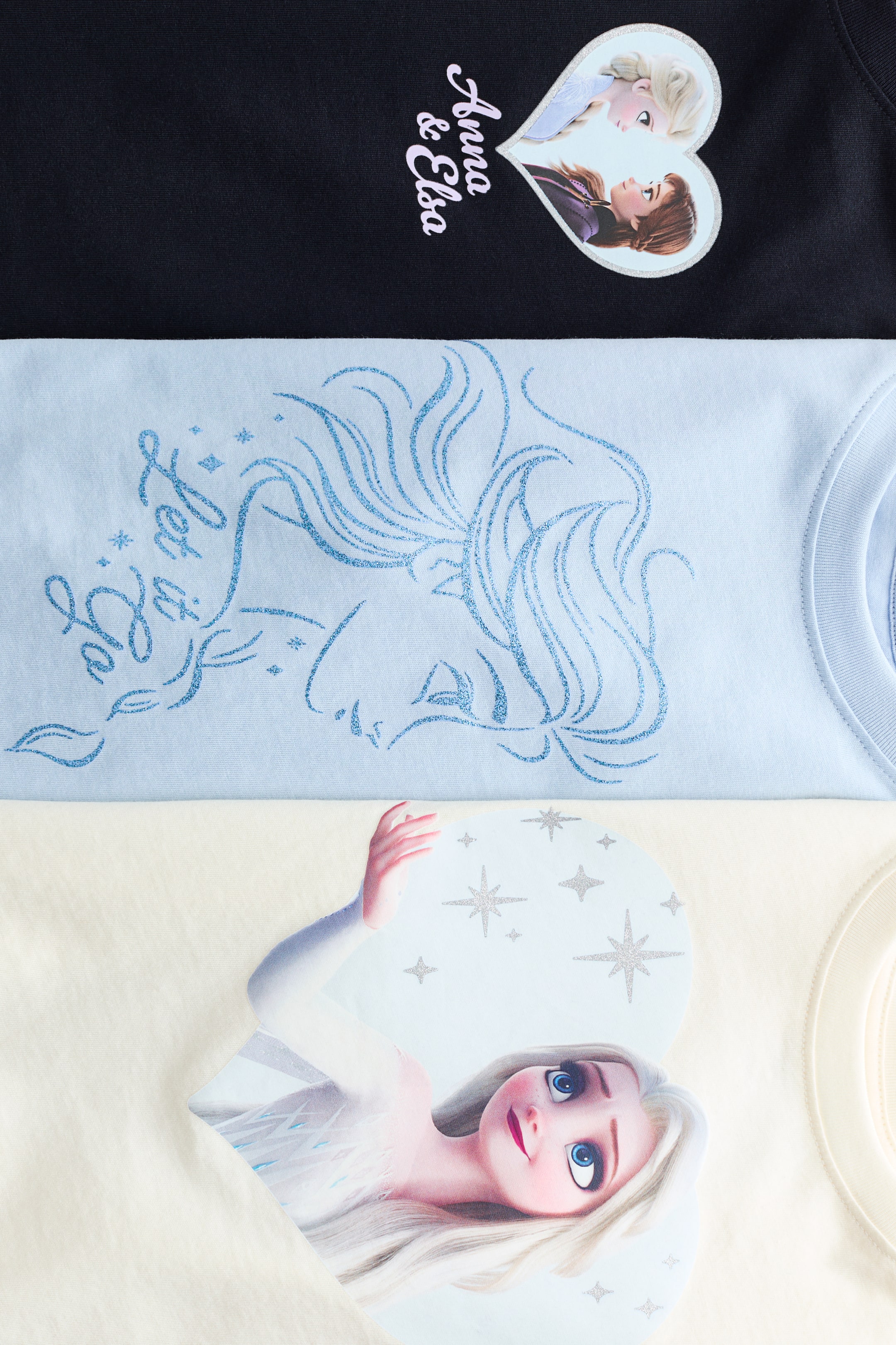 3-pack de tops de punto - Crema/Frozen - Kids | H&M MX
