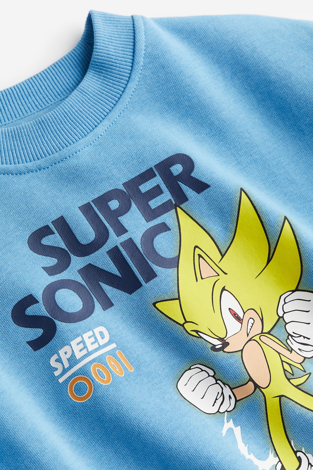 Blue/Sonic the Hedgehog Printed Sweatshirt for kids | H&M US