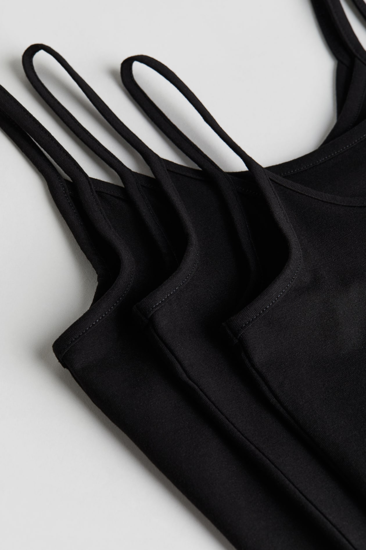 3-pack strappy tops - Black - Kids | H&M GB