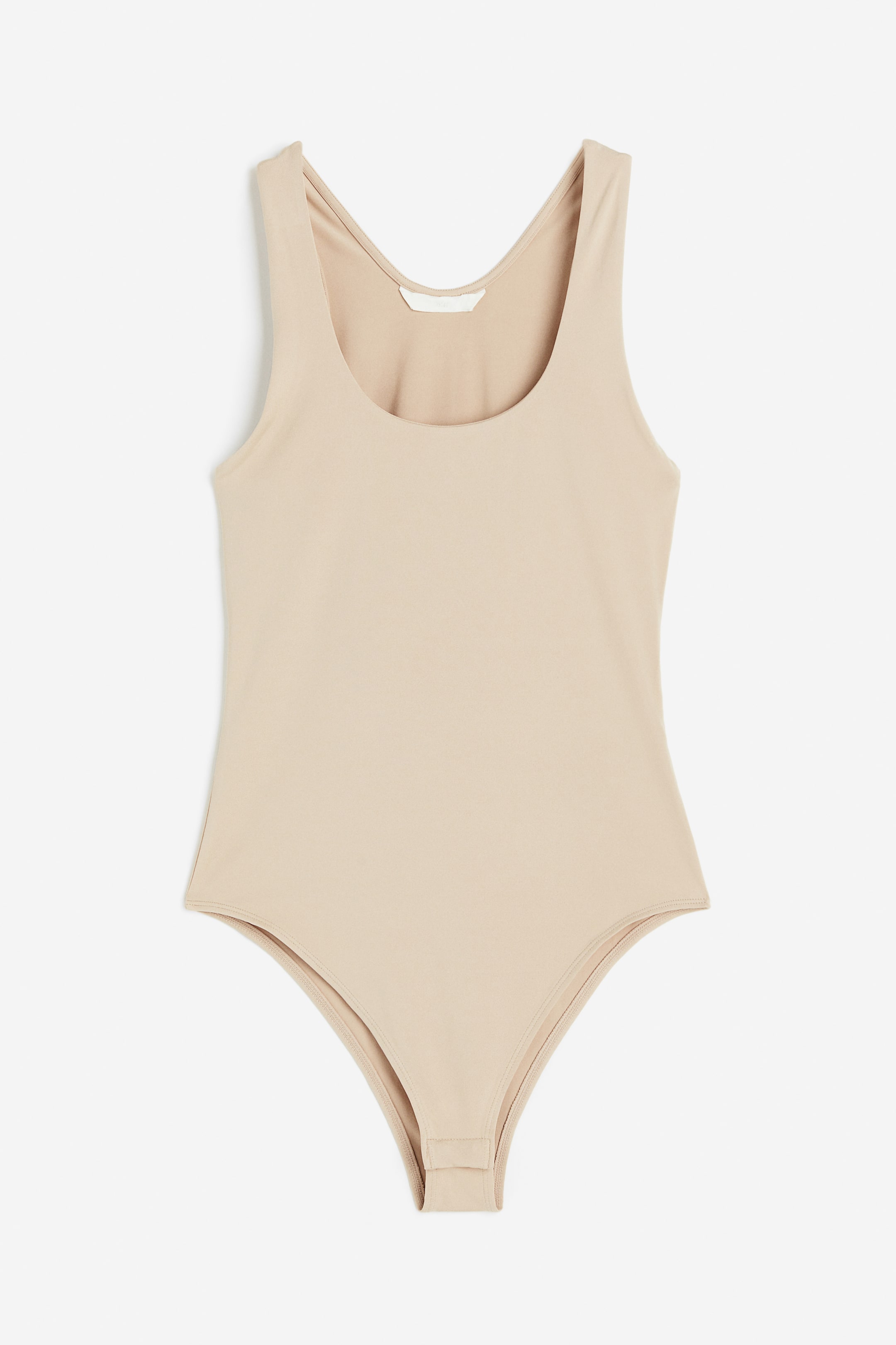 Sleeveless jersey body - Beige - Ladies | H&M IN