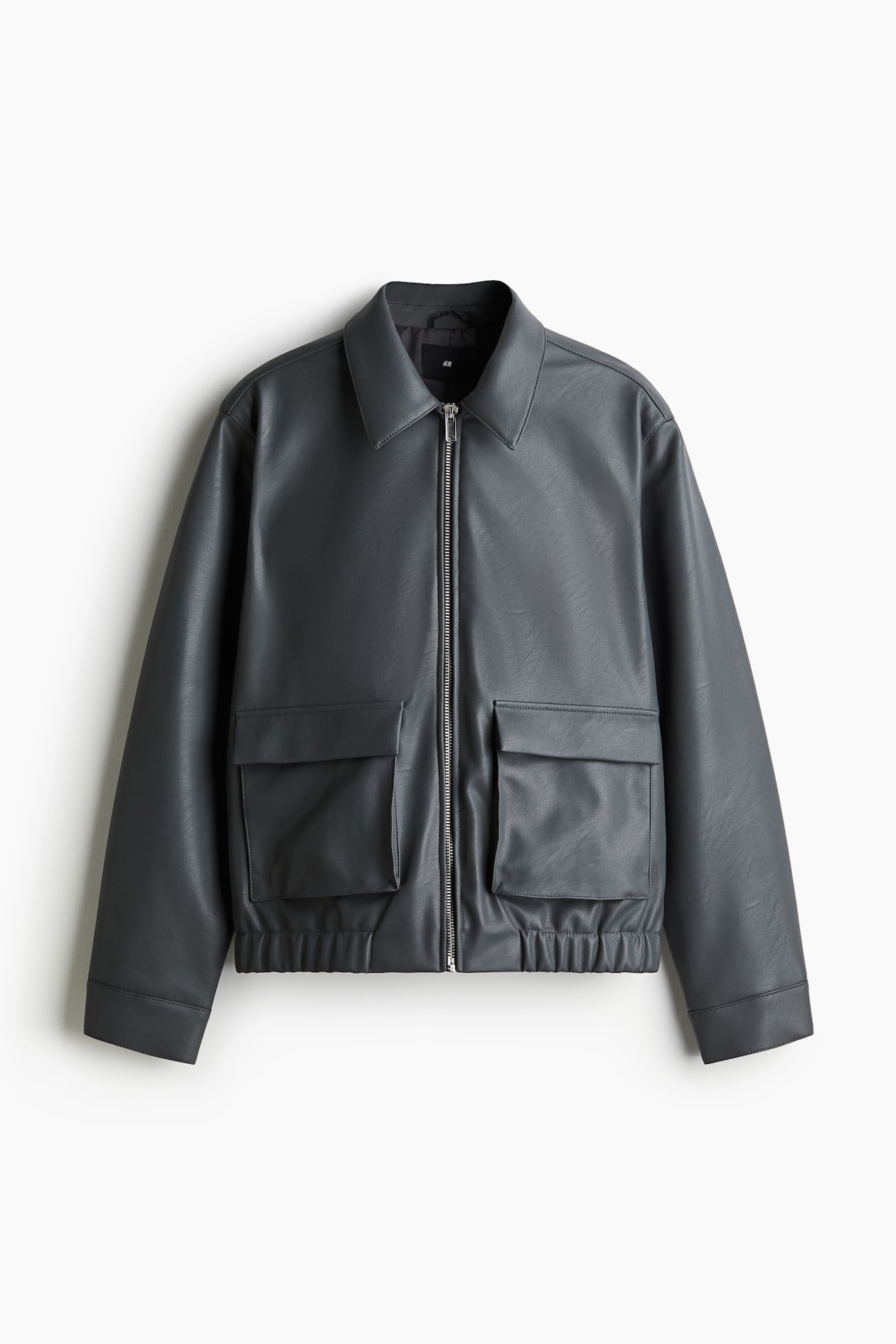 Men’s Dark gray Regular-Fit Coated Jacket | H&M US