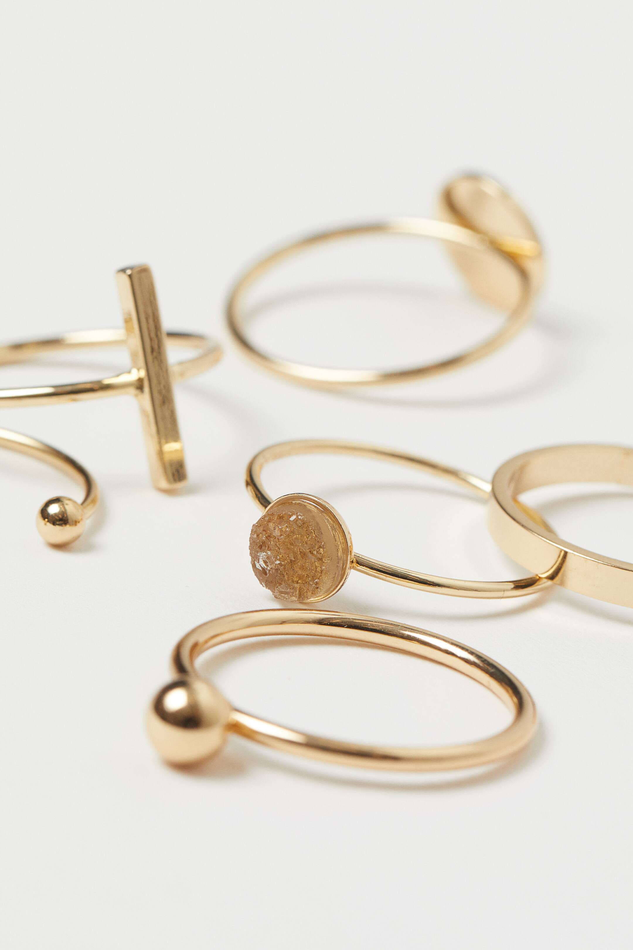 14-pack Rings - Gold-colored - Ladies | H&M CA