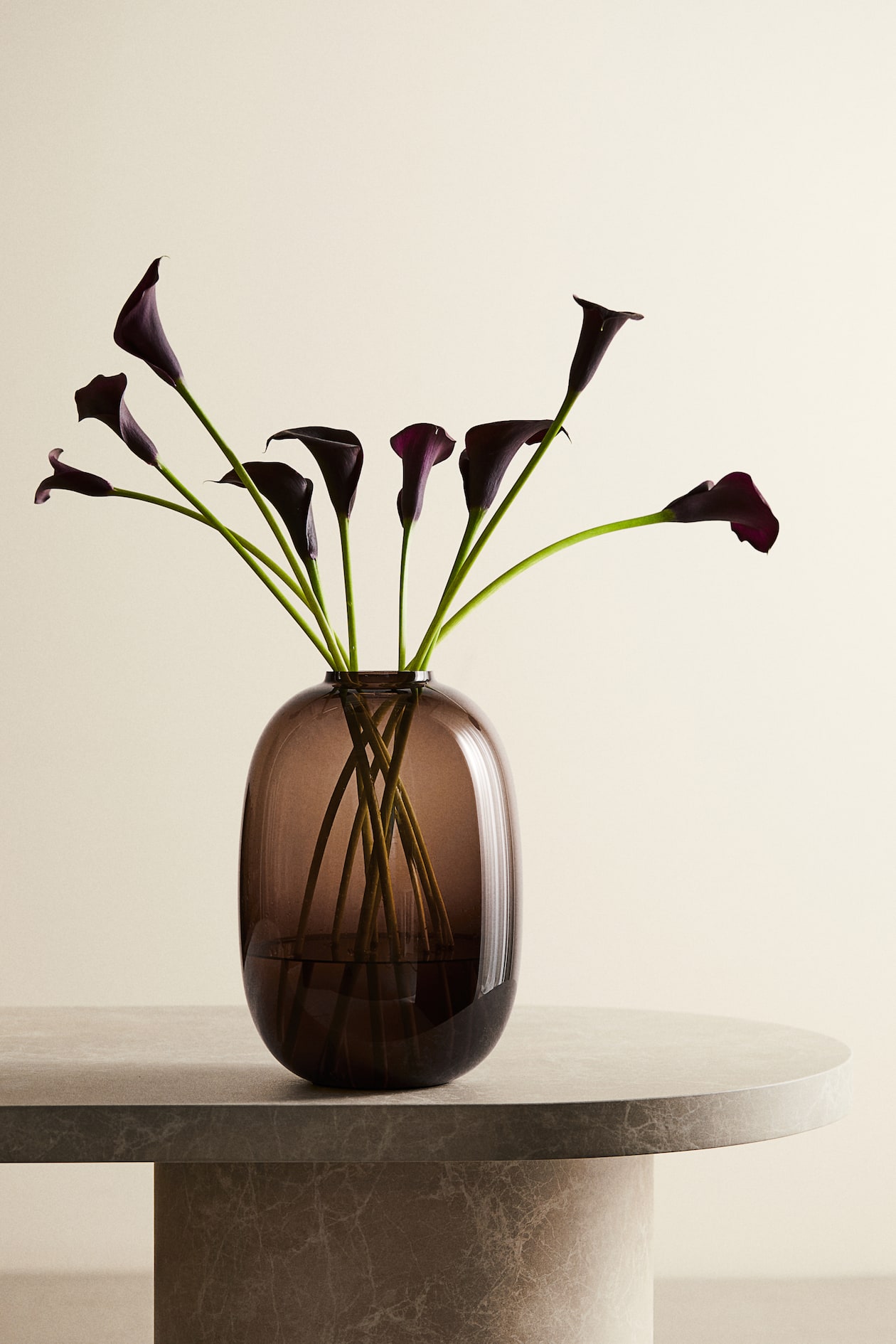 Dark brown Large Glass Vase at H&M Home | H&M US