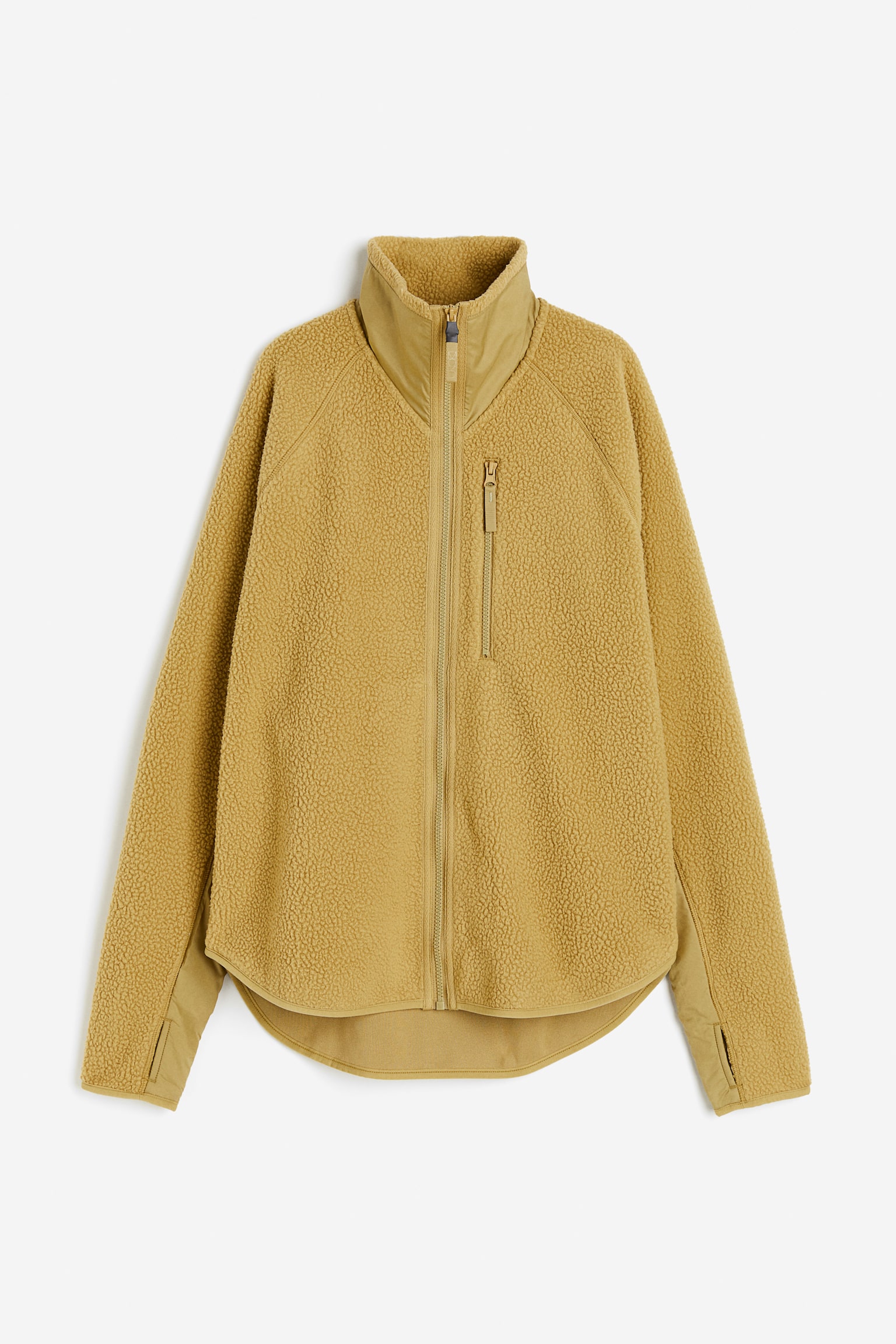 Teddy Fleece Sports Jacket - Mustard yellow - Ladies | H&M US